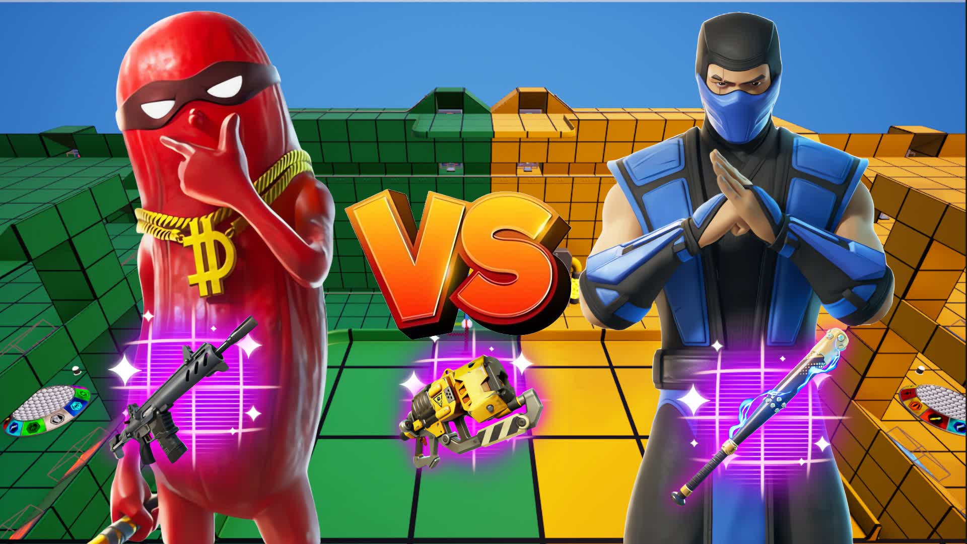 CRAZY GREEN VS YELLOW. 🟡🟢 3848-1595-8857 by rabie - Fortnite Creative ...