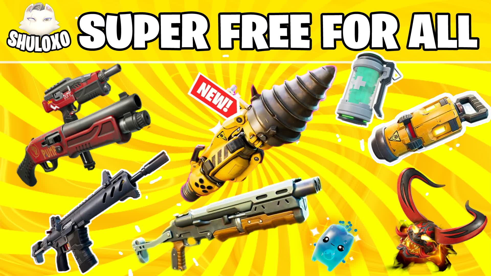🔫SUPER ALL WEAPONS FREE FOR ALL 2503-8155-6657 by shuloxo - Fortnite ...