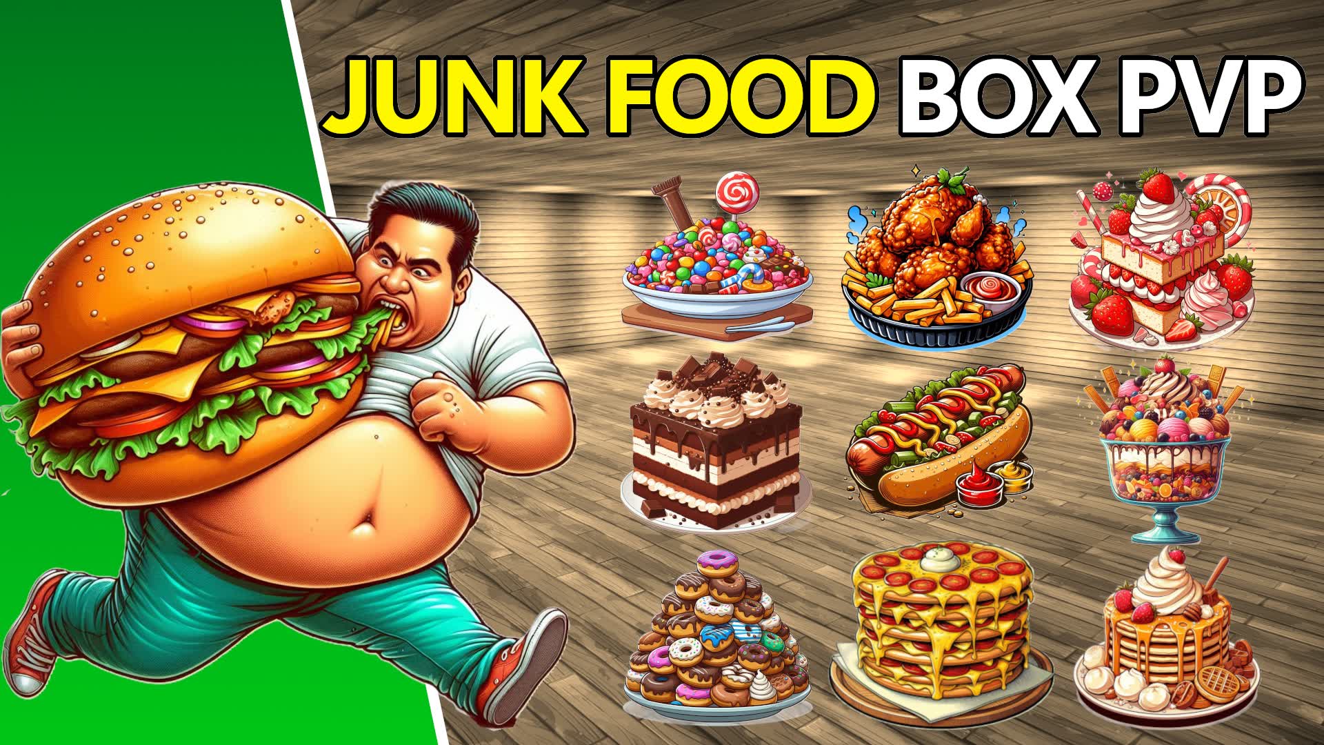 🍔JUNK FOOD BOX PVP📦#6 3606-9948-0427 by ryota_matsuda - Fortnite Creative Map Code - Fortnite.GG
