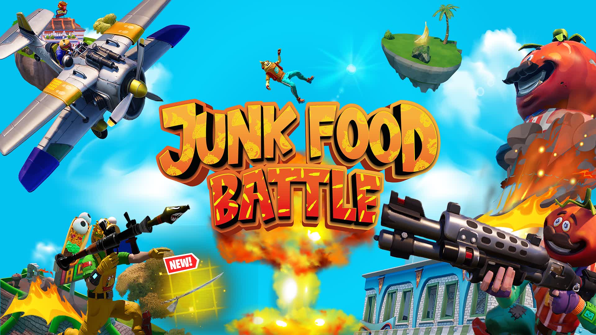 JUNK FOOD BATTLE 3007-5026-4312 by matt23 - Fortnite Creative Map Code ...