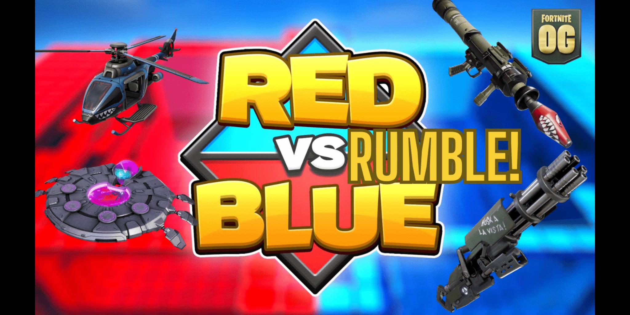 RED VS BLUE RUMBLE! 🔴🔵 8564-2806-8162 by b1lam - Fortnite Creative Map ...