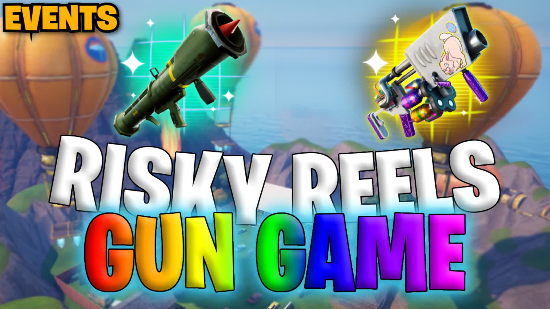 🎥 Risky Reels Gun Game 4455-3384-9142 by bigmanconnor - Fortnite Creative Map Code - Fortnite.GG