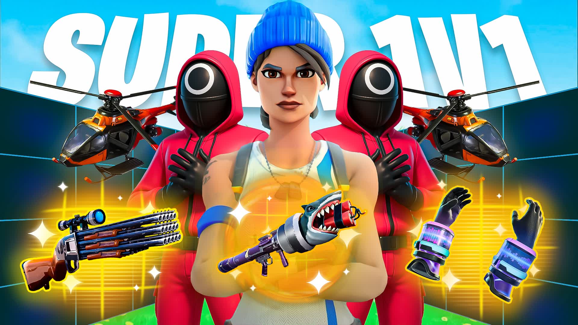 SUPER 1V1 🧢 ALL GUNS 🧢 FREE FOR ALL 5762-4726-2703 by jelty - フォートナイト