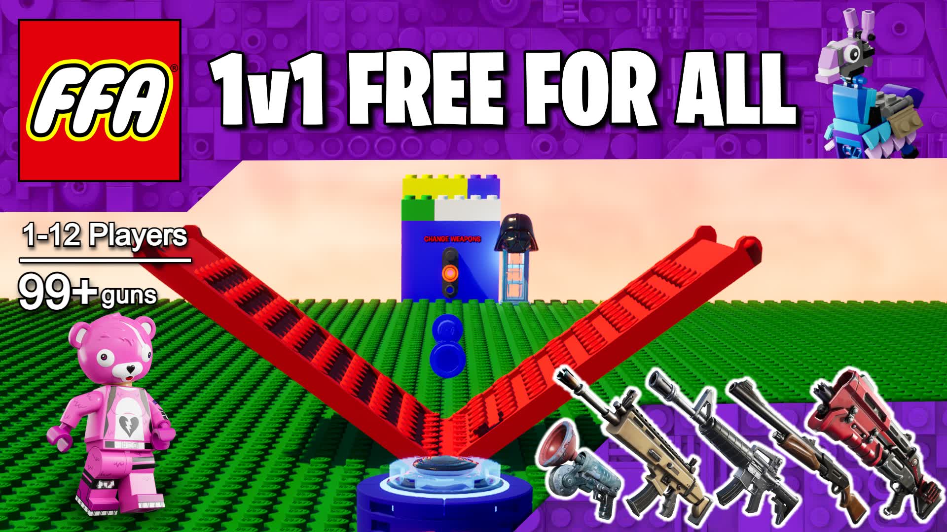 1V1® FFA® 1763-3253-9297 by oced - Fortnite Creative Map Code - Fortnite.GG