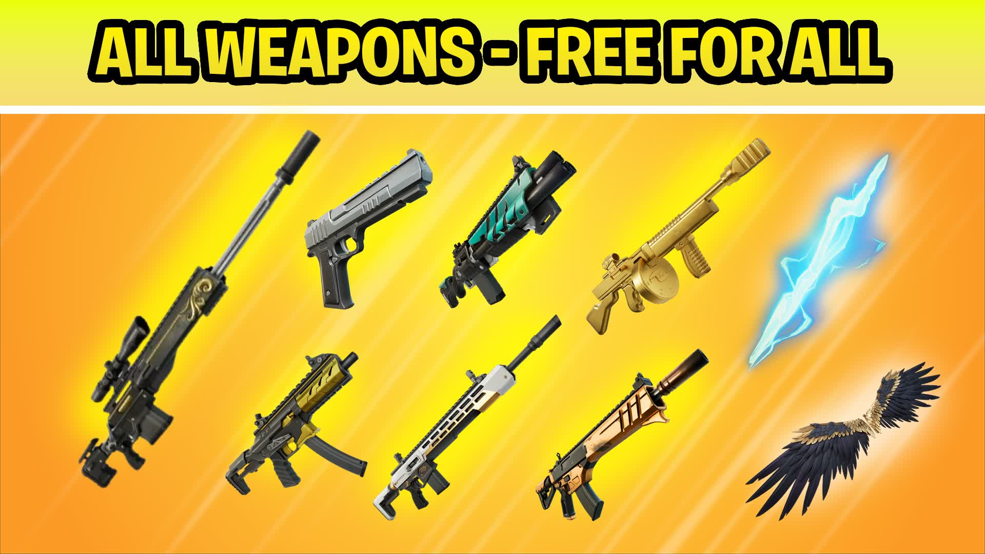 ALL WEAPONS - FFA ONESHOT 6066-1202-5956 by nebult - Fortnite Creative ...