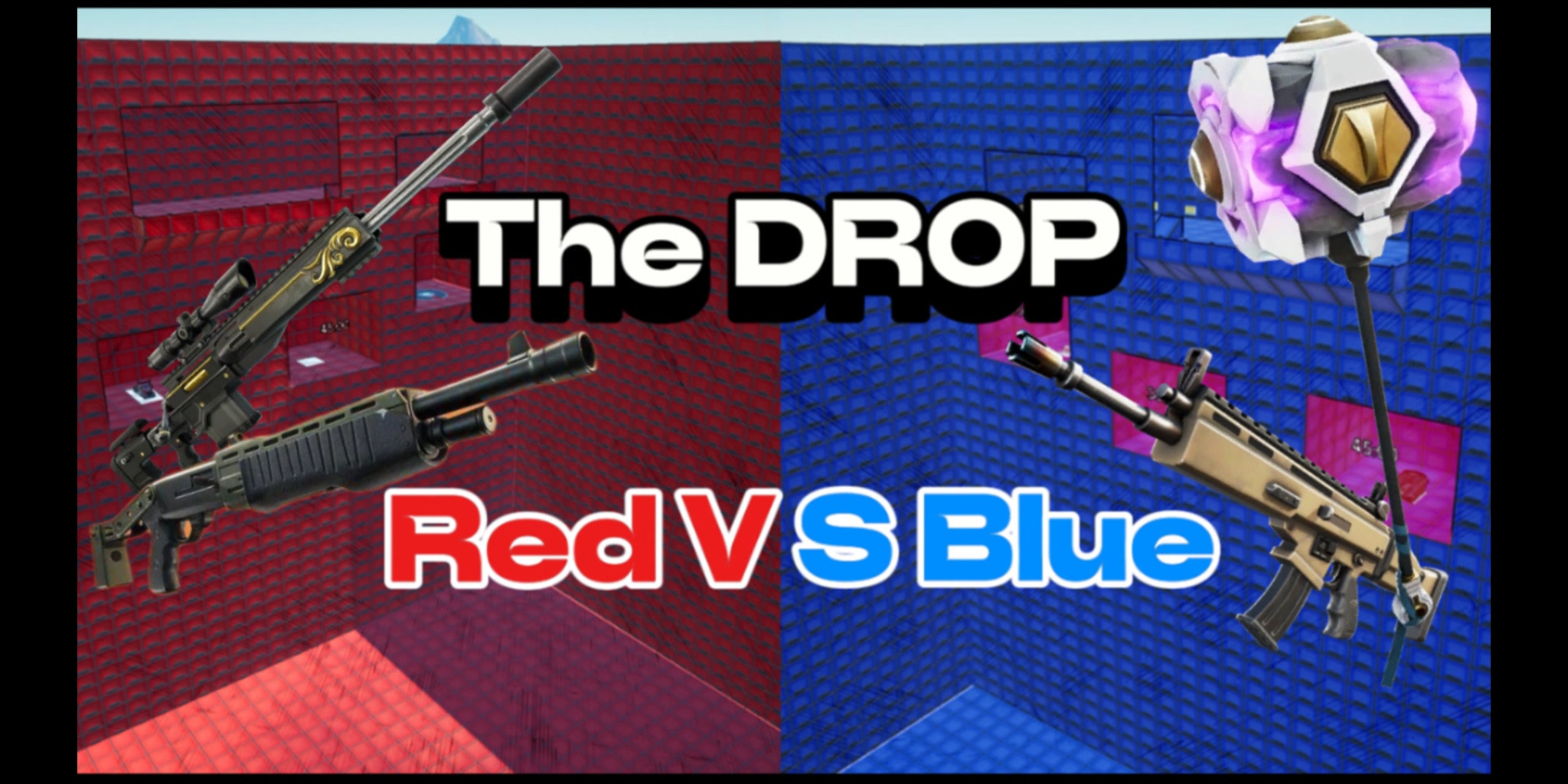 The DROP | Red VS Blue 1224-7487-3023 by kadura - Fortnite Creative Map ...