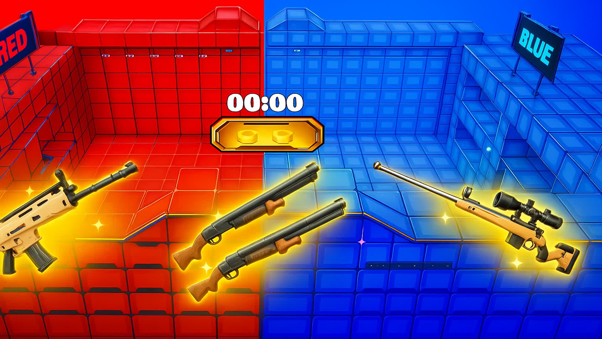 SUPER CRAZY AMAZING RED VS BLUE 🔴🔵 0554-0694-8107 by sebaxl - Fortnite ...