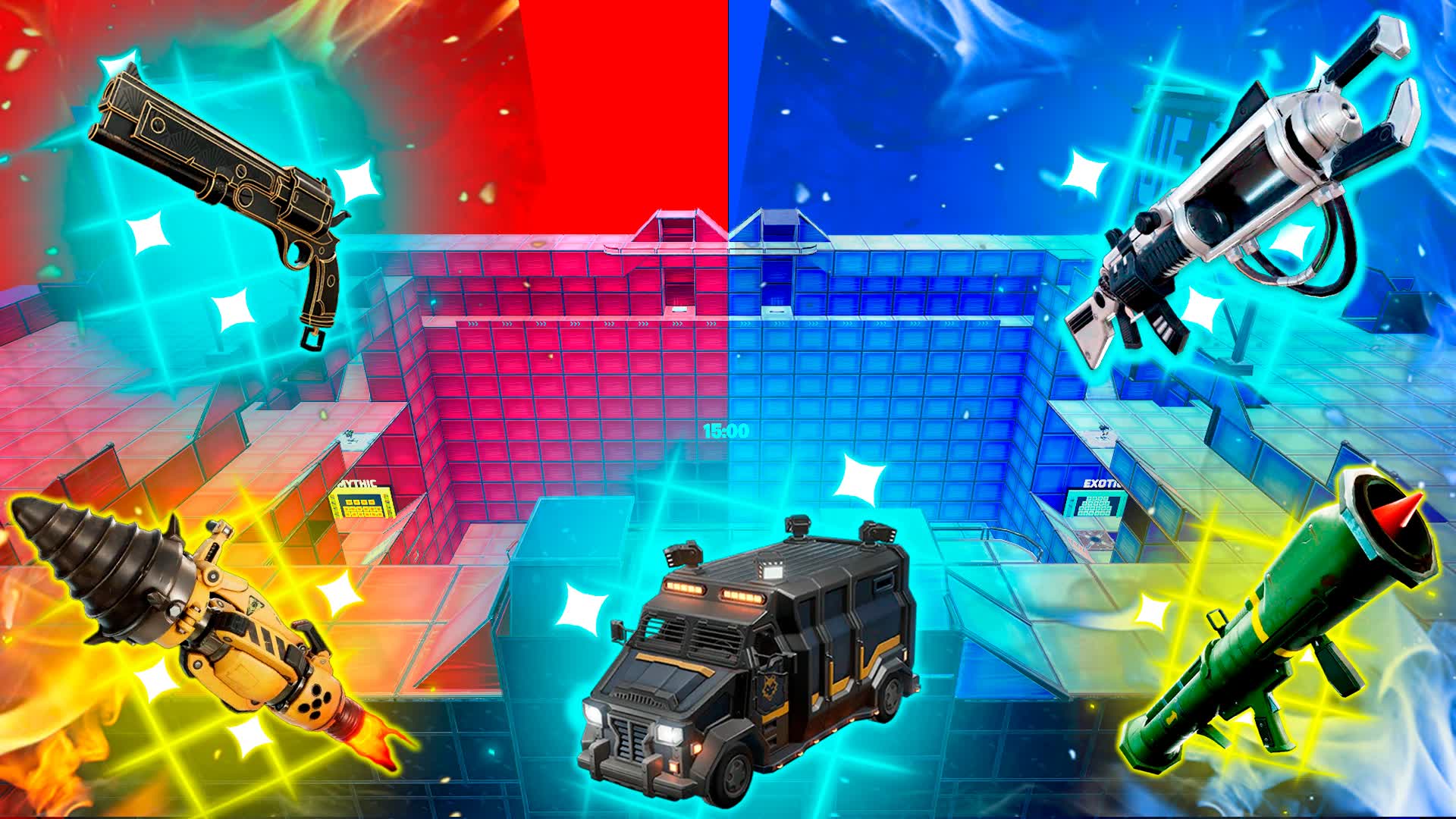 EPIC RED VS BLUE 🔴🔵 9610-4377-0868 by frostmule - Fortnite Creative Map ...