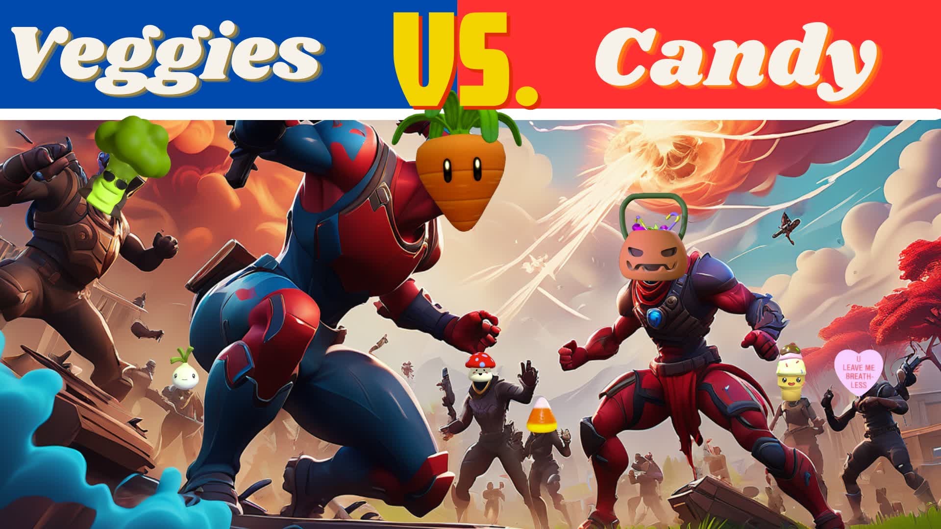 🔴Red Vs Blue🔵 - 🍫Candy Vs Veggies🥕 0741-6339-0407 by unreal_utopia ...