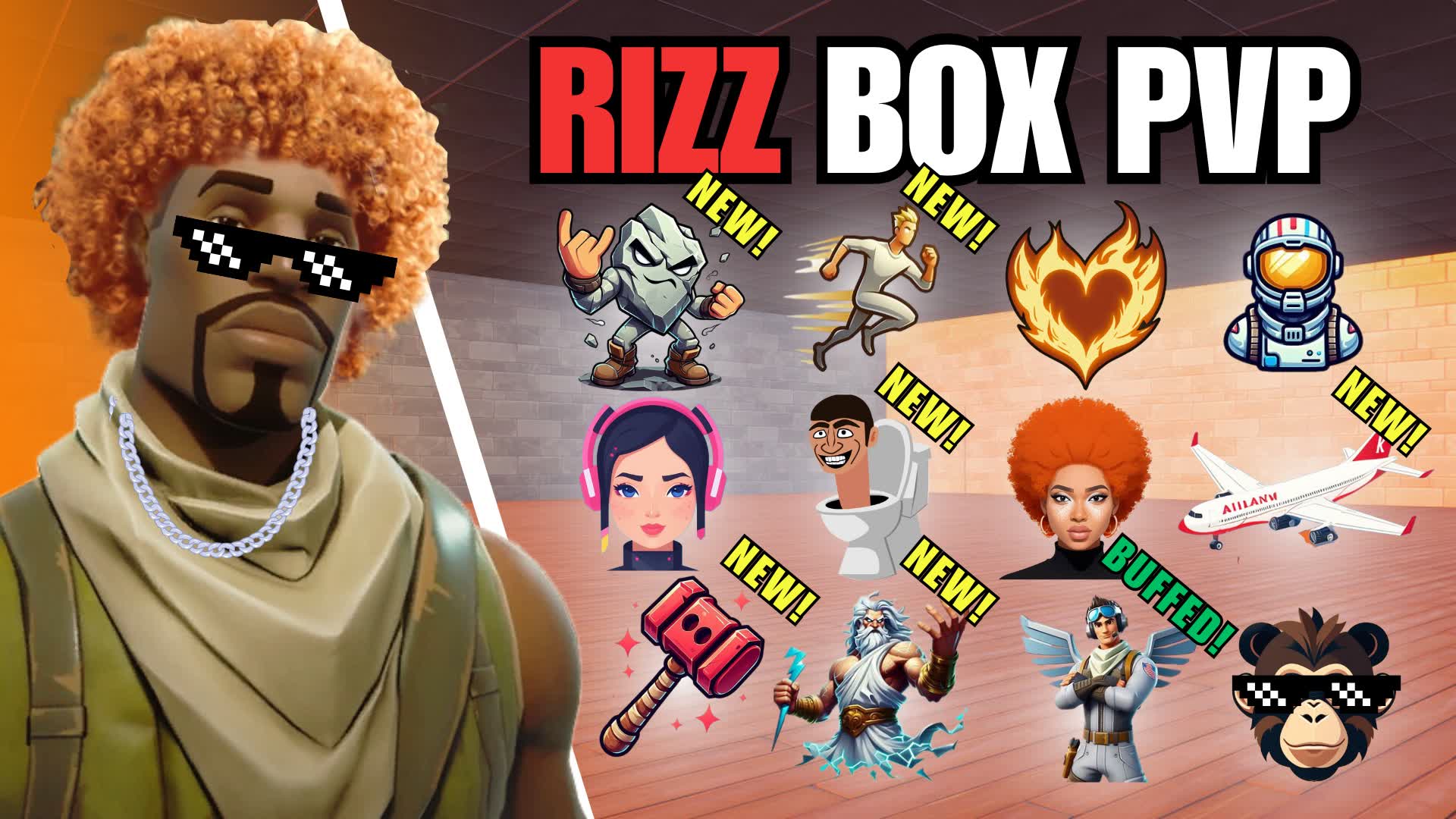 Rizz Box PVP 📦 7677-5106-6900 by lecreative - Fortnite Creative Map ...