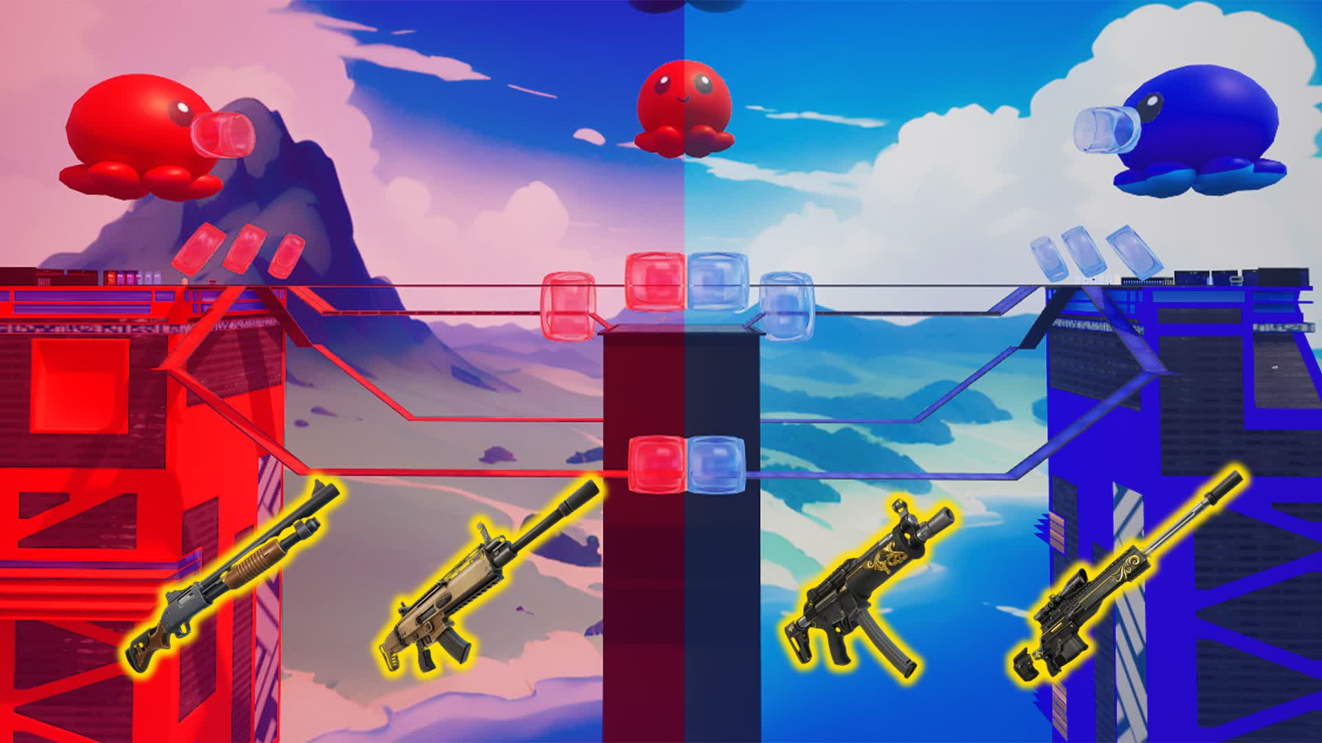 OCTOPY DEFENSE RED VS BLUE 🔴🔵 4196-1114-2140 by hakkai - Fortnite ...