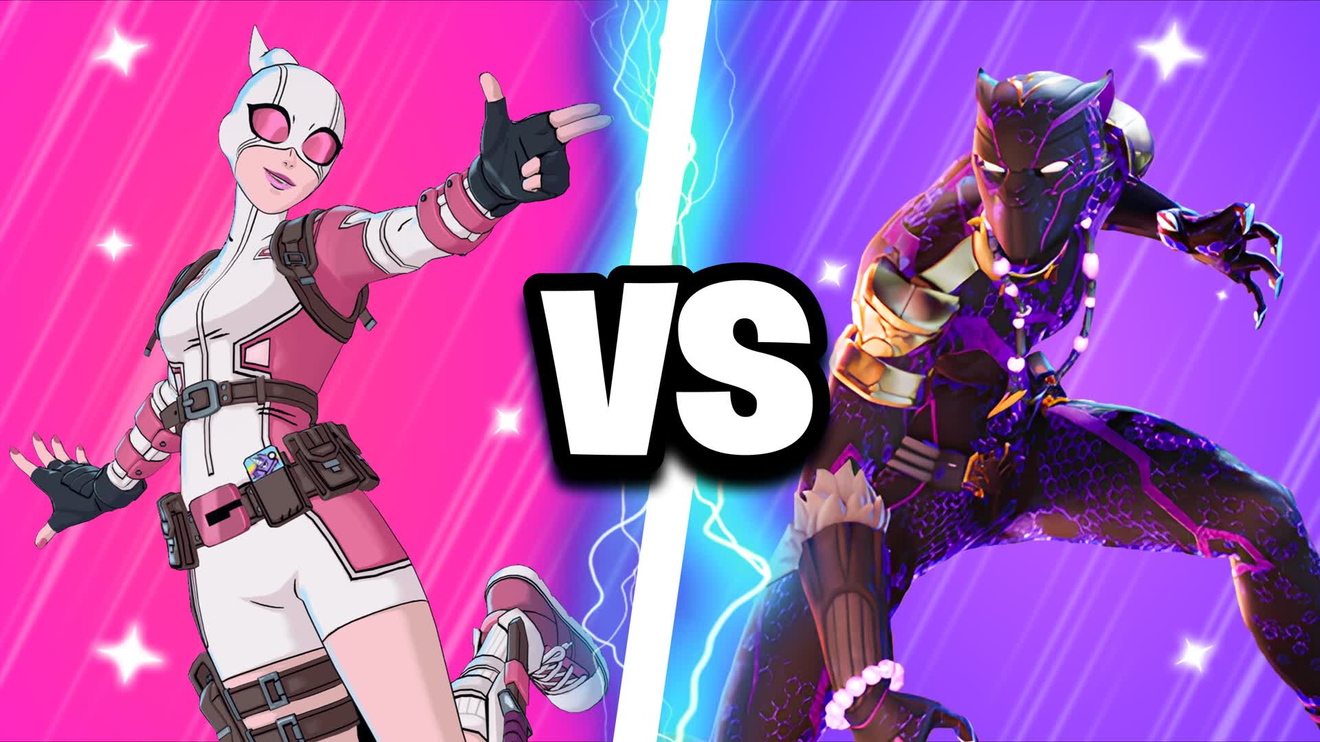 zmeurica的GWENPOOL VS SHURI 🔴🔵 RED VS BLUE2918-5404-8151 - Fortnite