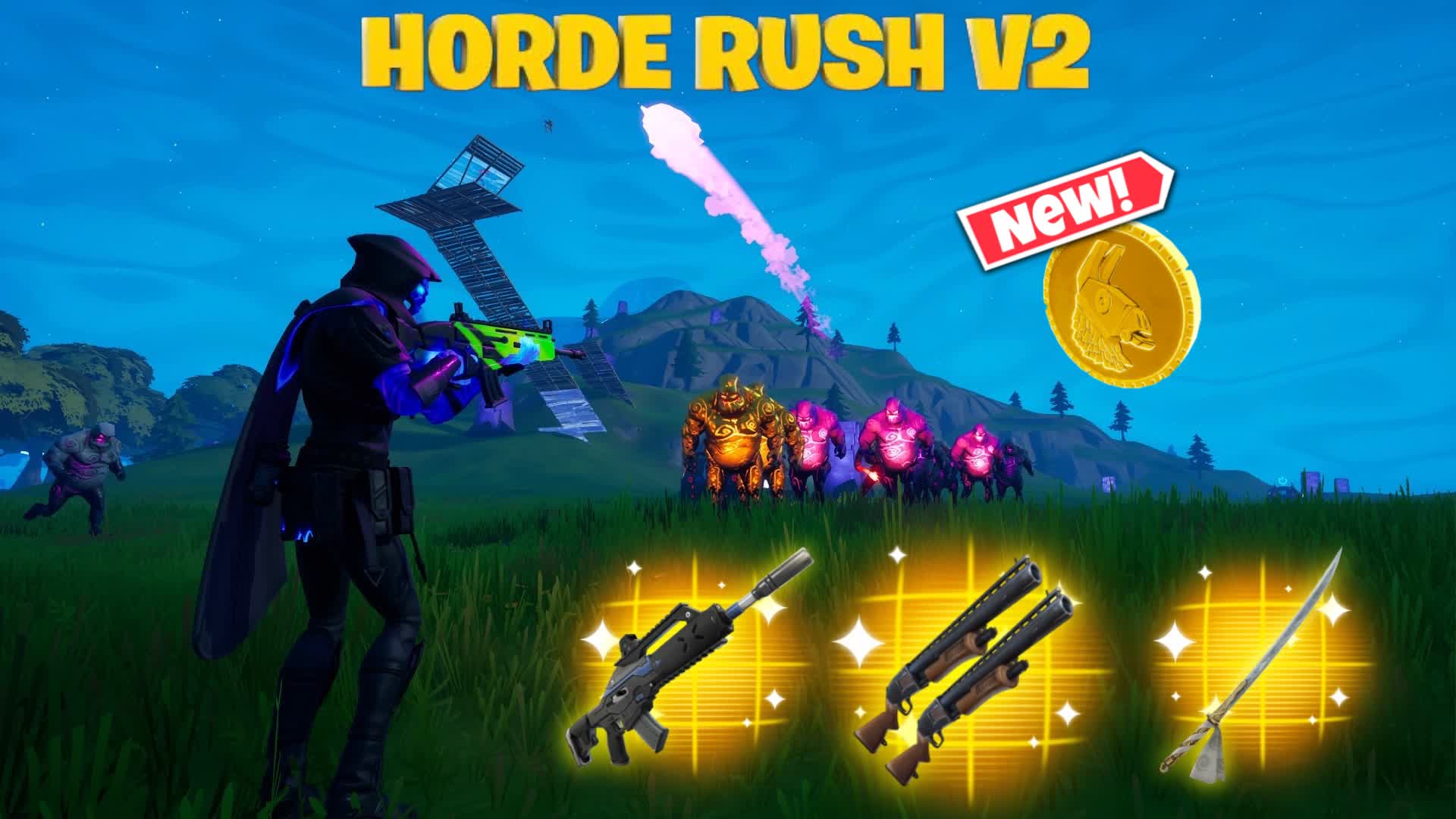 Horde Rush v2 3979-2942-3057 by aidanw0876 - Fortnite Creative Map Code - Fortnite.GG