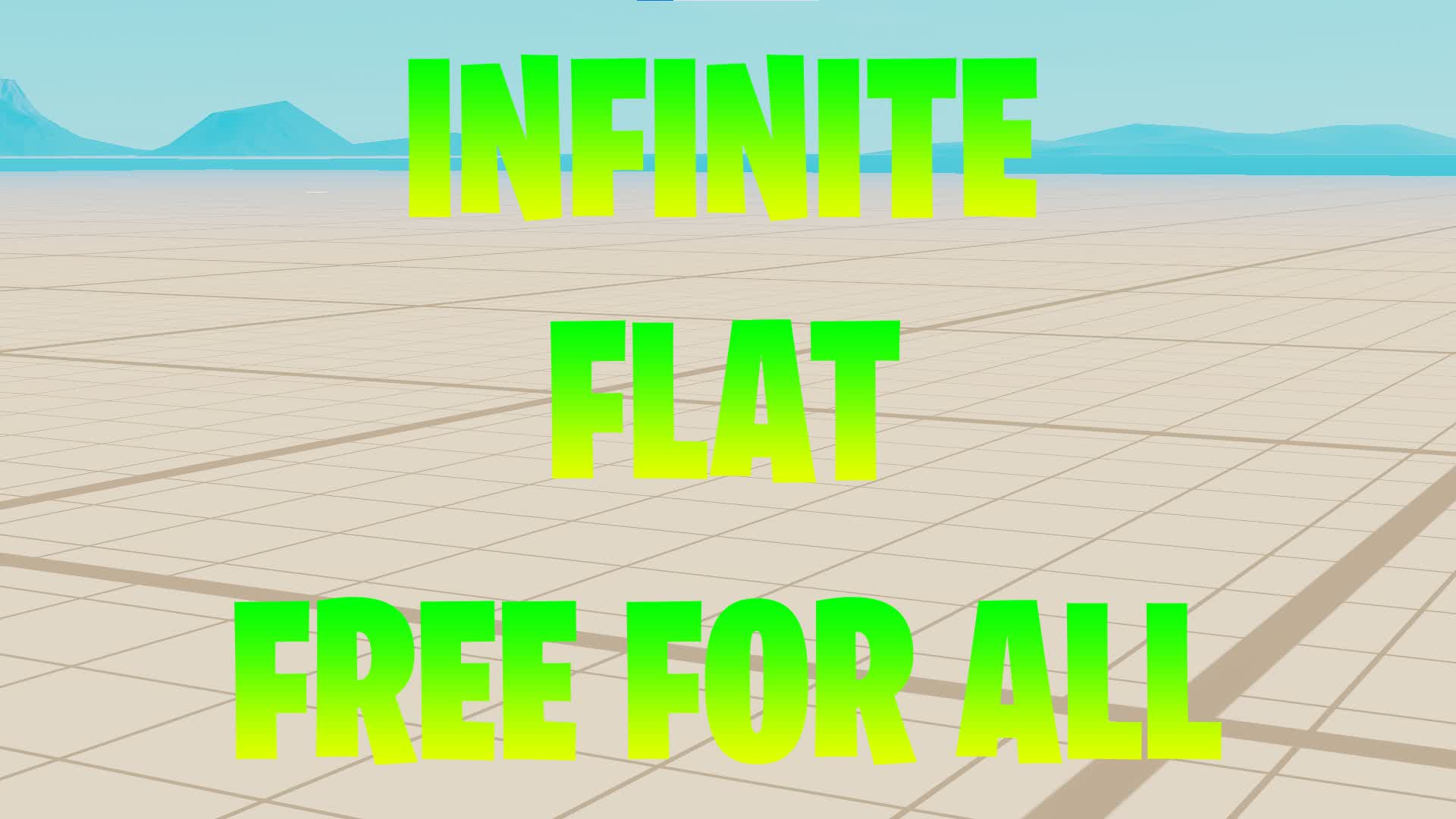 INFINITE FLAT FFA 5165-3975-1318 by carved - Fortnite Creative Map Code ...