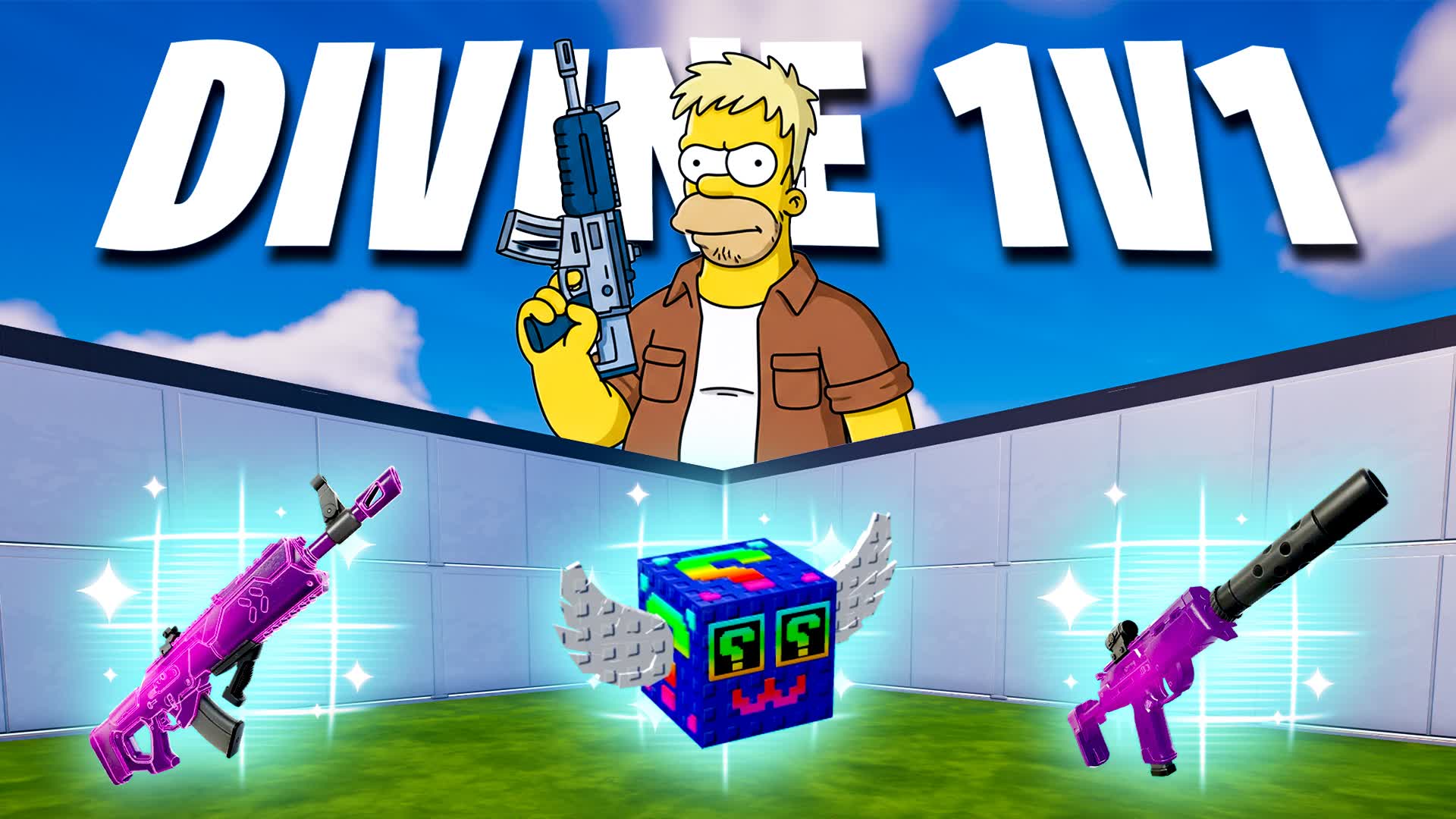 DIVINE 1V1 FFA - ALL GUNS & RIDES 2787-7278-0165 by ashon - Fortnite