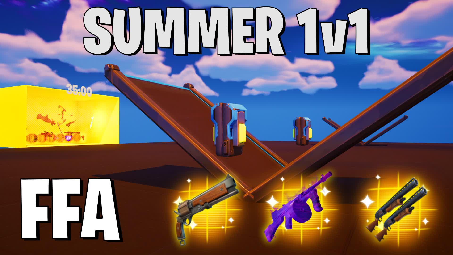 SUMMER Vibe 1v1 - ALL GUNS 6682-1049-2293 by philip2w - Fortnite ...