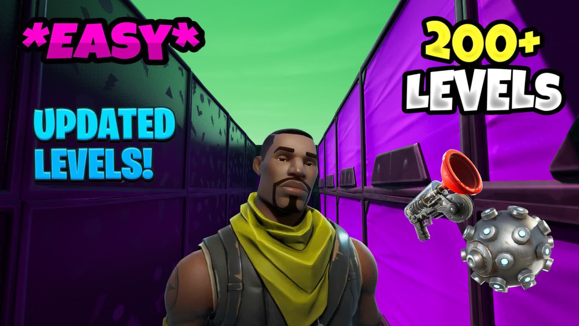⭐200 + Level Deathrun [Easy]⭐ 6829-1578-5150 by mrflux - Fortnite Creative Map Code - Fortnite.GG