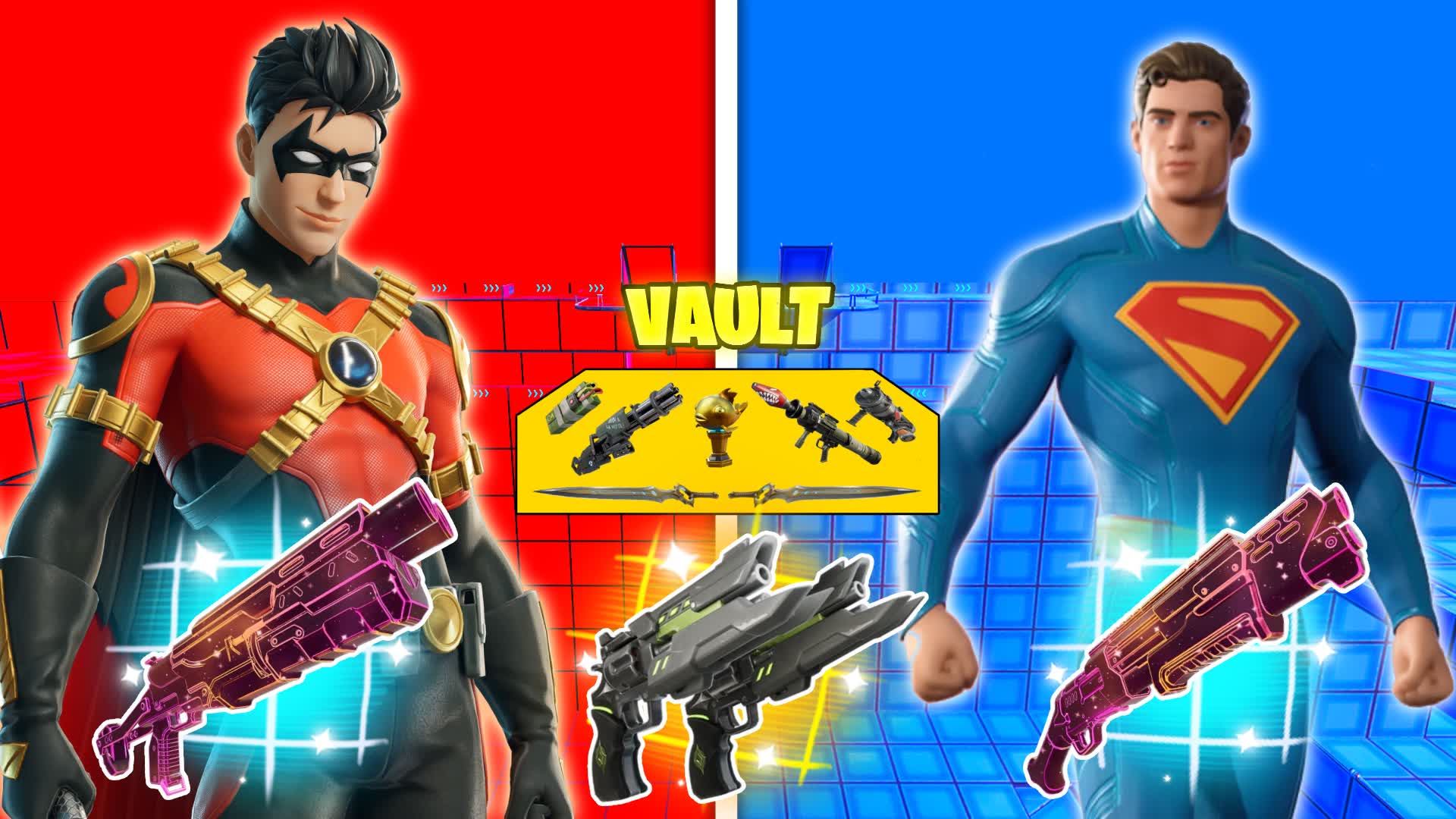 SUPER HERO RED VS BLUE 🔴🔵 0523-9991-8196 by ventogli - Fortnite ...