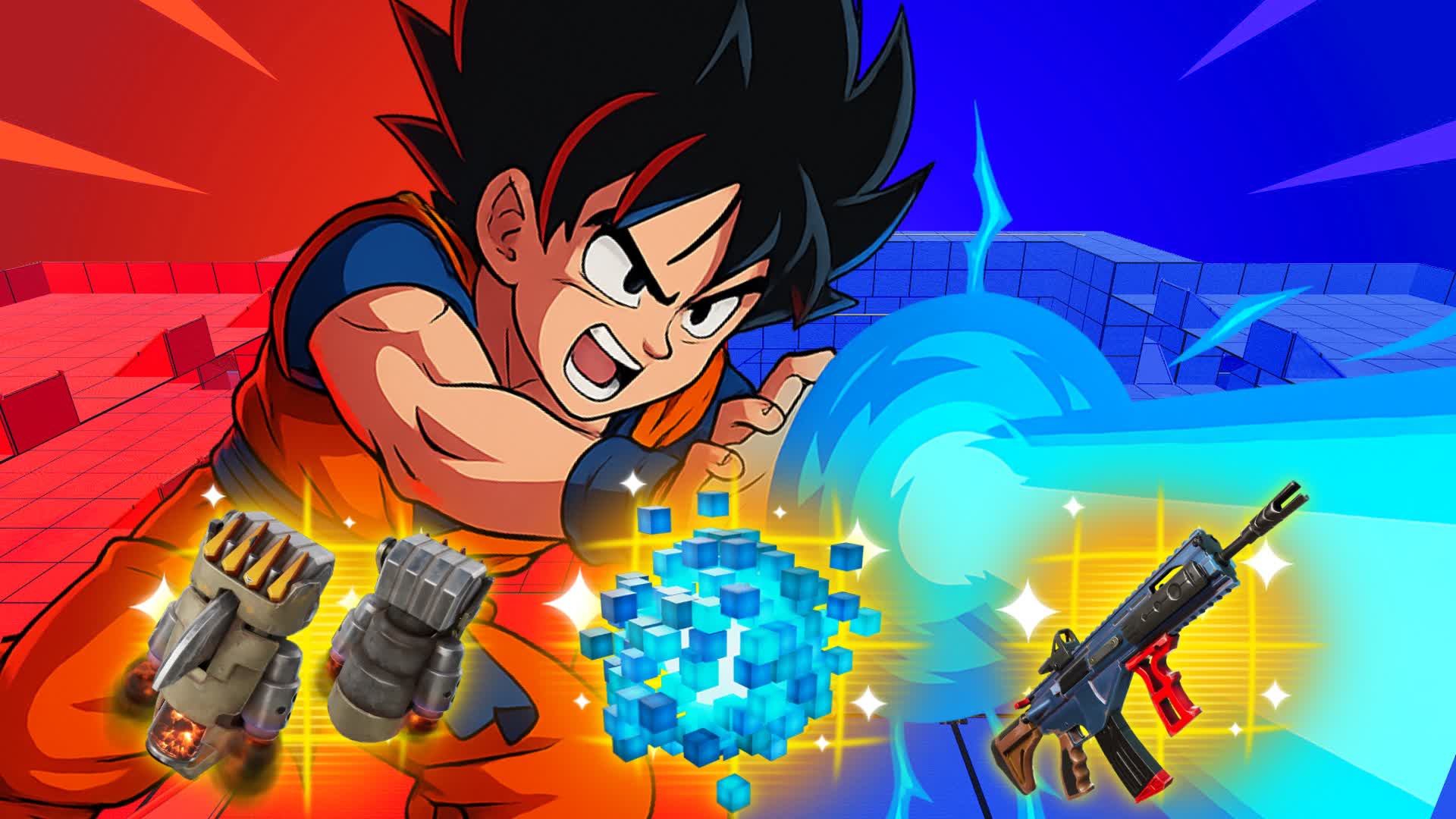 KAMEHAMEHA - RED VS BLUE🔴🔵 2425-6127-0426 by marvy24 - Fortnite ...