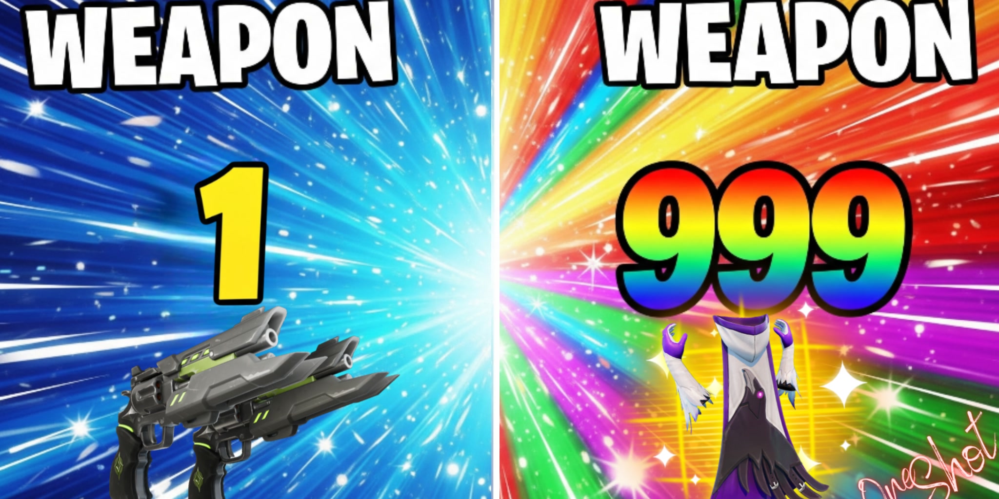 RAINBOW GUN GAME ONESHOT🎯 5817-9865-7460 by ezoneshottt - Fortnite ...