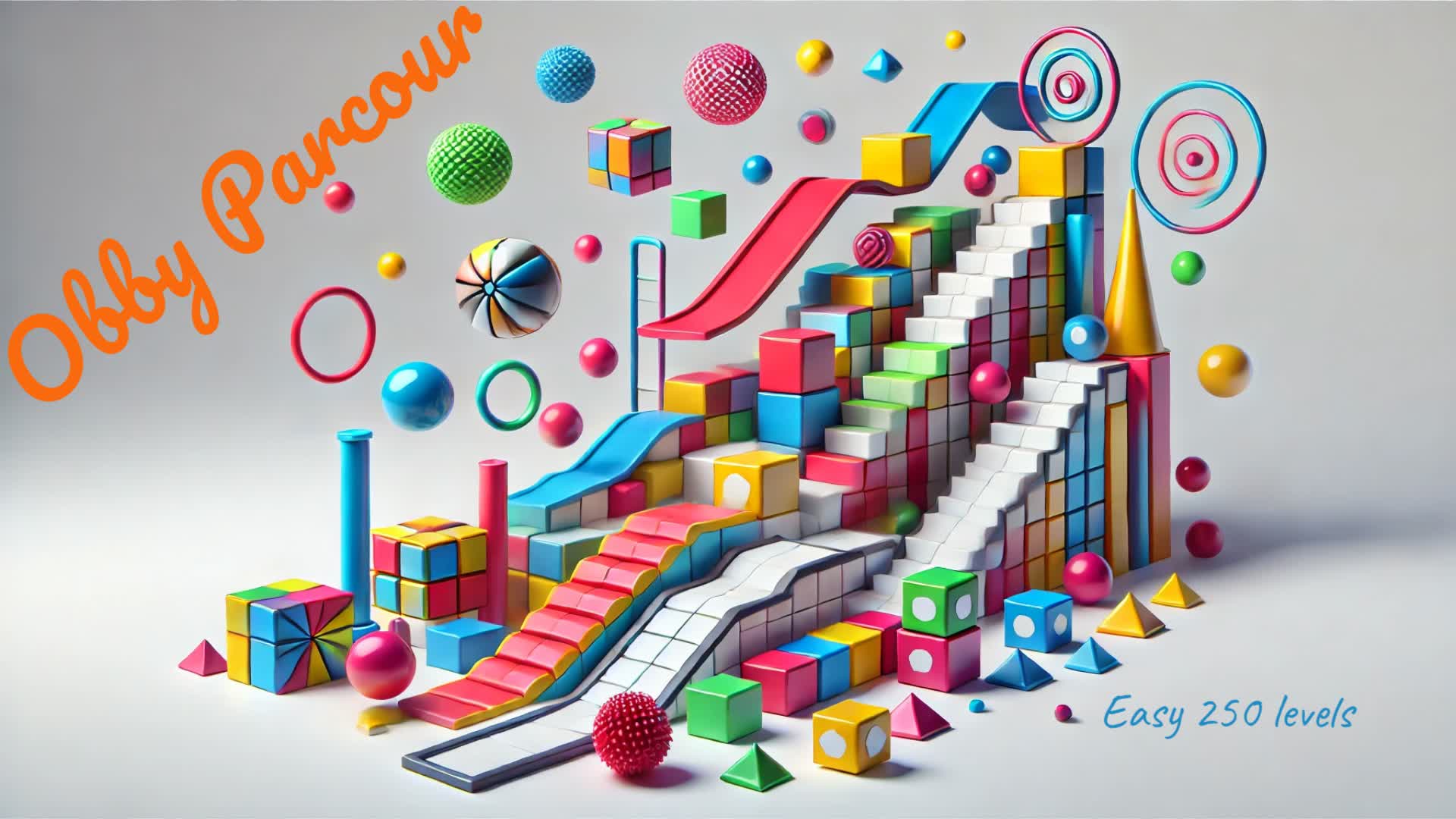 Geometric Ascent OBBY Parkour🔴🟩🔷 5682-6259-3863 by 4600-ole-6400 ...