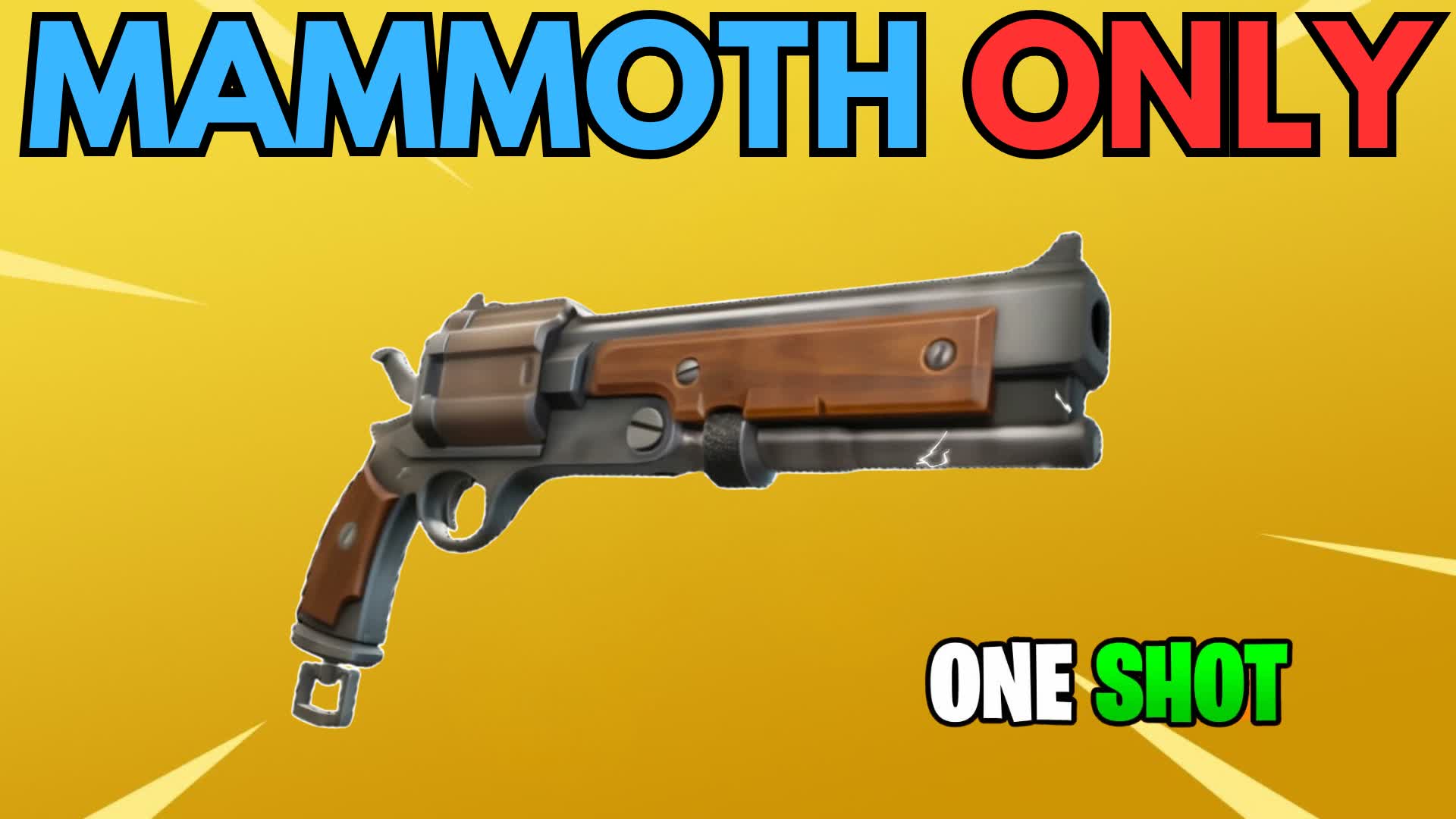 MAMMOTH PISTOL ONLY 🎯 ONE SHOT 9675-1498-0093 by bluegg - Fortnite ...