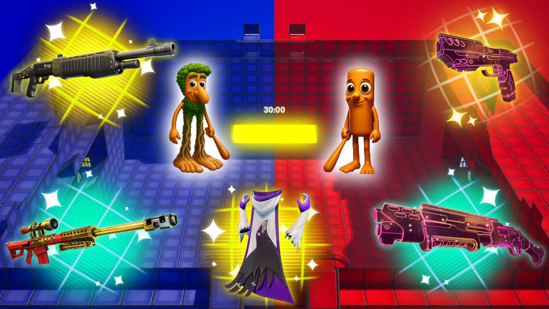 bejk의 ⭐ 크레이지 얼티밋 레드 vs 블루 🟥🔵 5464-8412-7731 - 포트나이트