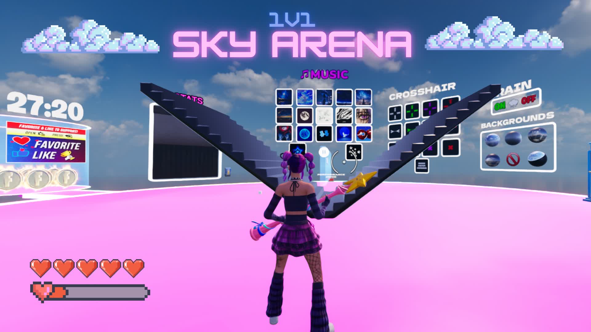 ☁️1V1 SKY ARENA☁️ 0673-6588-7725 by nemiaoni - Fortnite Creative Map Code - Fortnite.GG