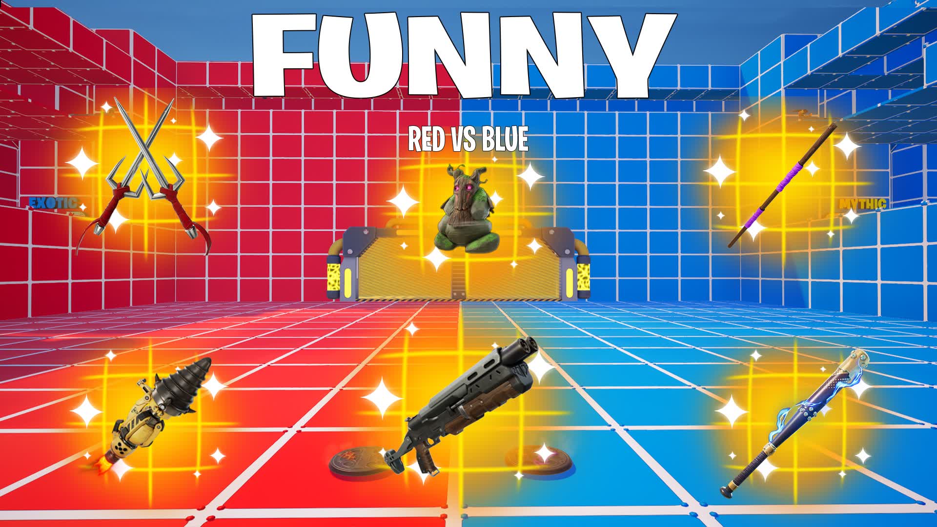 FUN RED VS BLUE 🔴🔵 0123-3362-8834 by mohze - Fortnite Creative Map Code ...