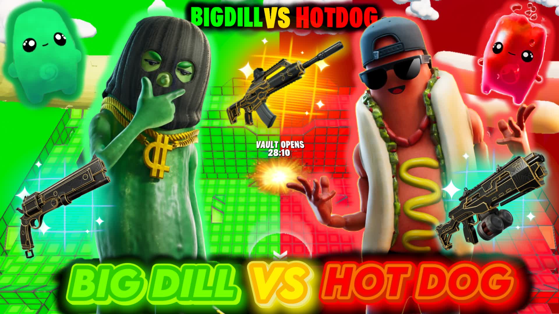 BIG DILL VS HOTDOG🔴🔵 MEME RED VS GREEN (2955-4960-6161) by ez77 ...