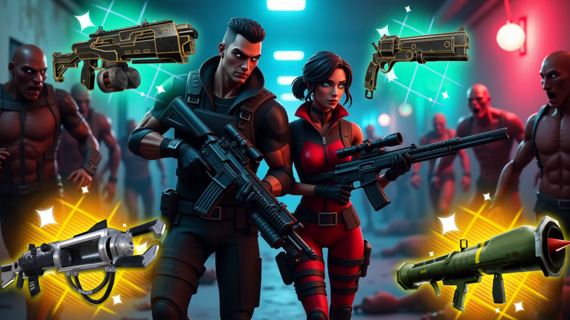 🧱 Zombies Survival Prison CO-OP 2679-9159-9746 by ironydev23 - Fortnite