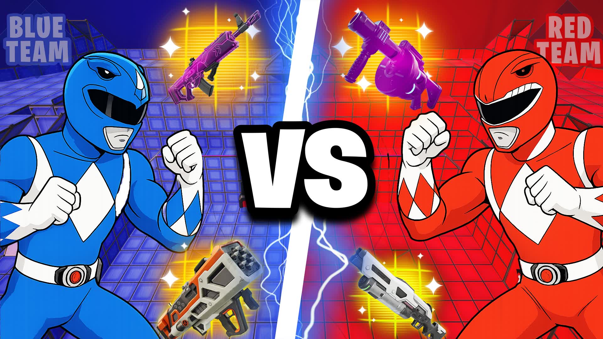POWER SUPER RANGES 🔴 RED VS BLUE 🔵 6572-8914-9608 by xboka - Fortnite ...