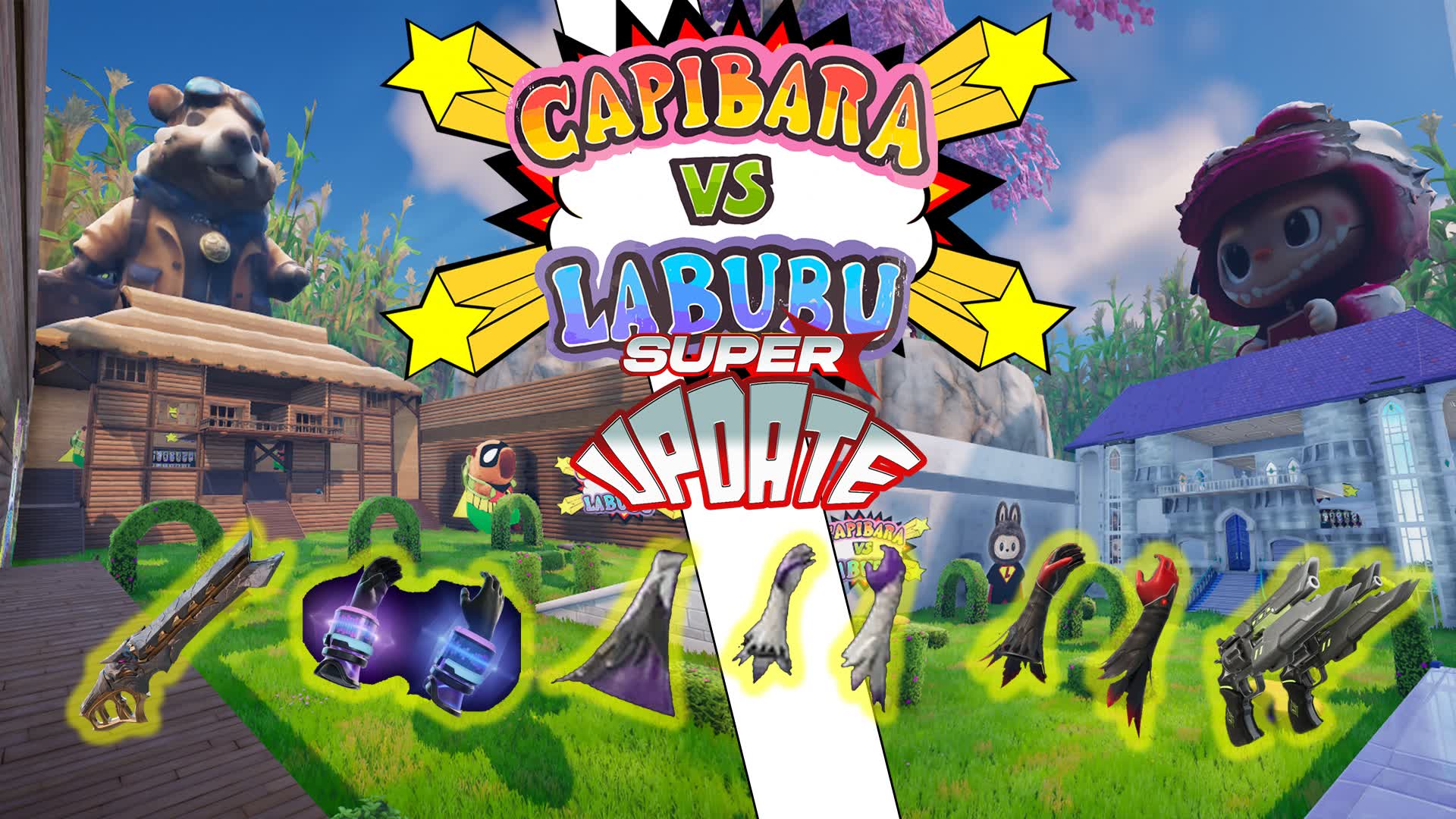 Capibara Vs Labubu 7583-7994-5249 by elpapaluchon - Fortnite Creative Map Code - Fortnite.GG
