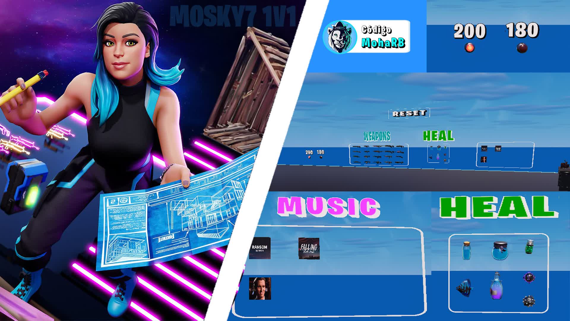 Mosky7 1V1 PVP BUILD FIGHTS 4763-1053-7914 by mosky7 - Fortnite Creative Map Code - Fortnite.GG