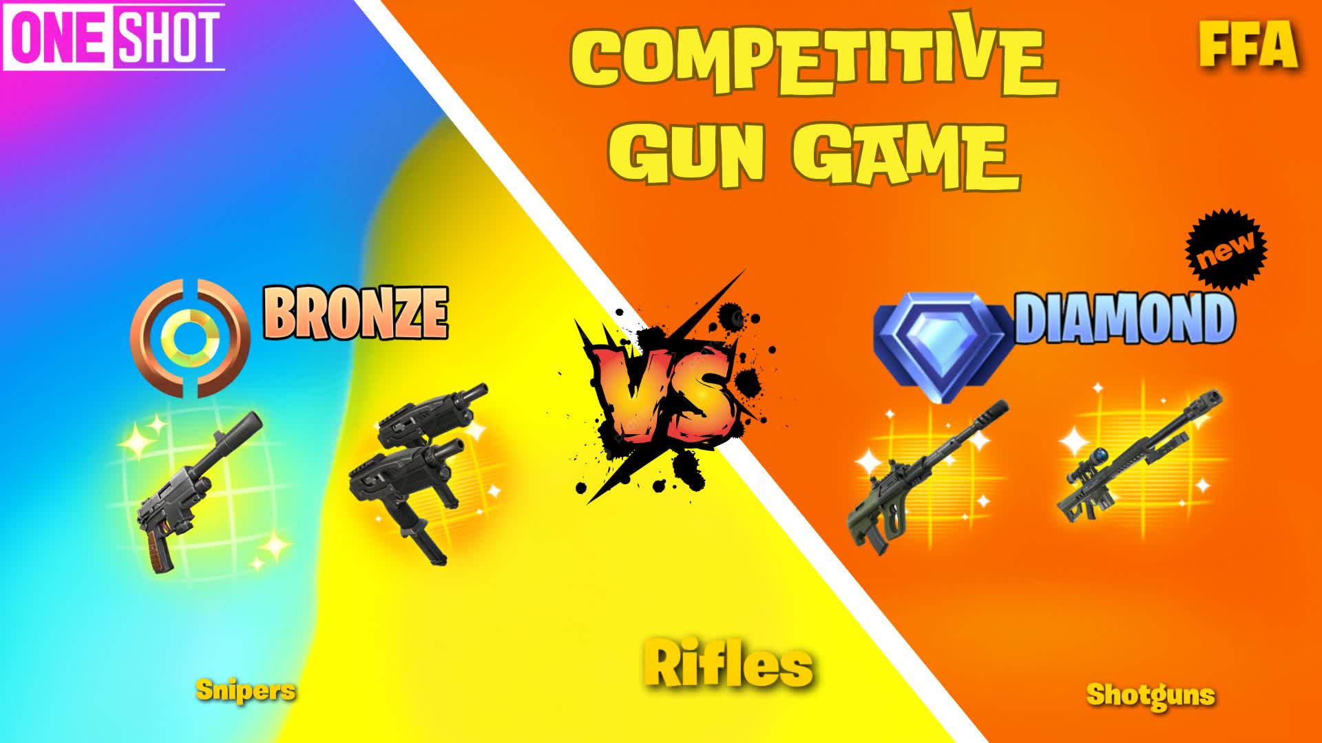 🎯COMPETITIVE GUN GAME 🎯ONE SHOT🎯 5163-2698-0462 by anders0n04 ...