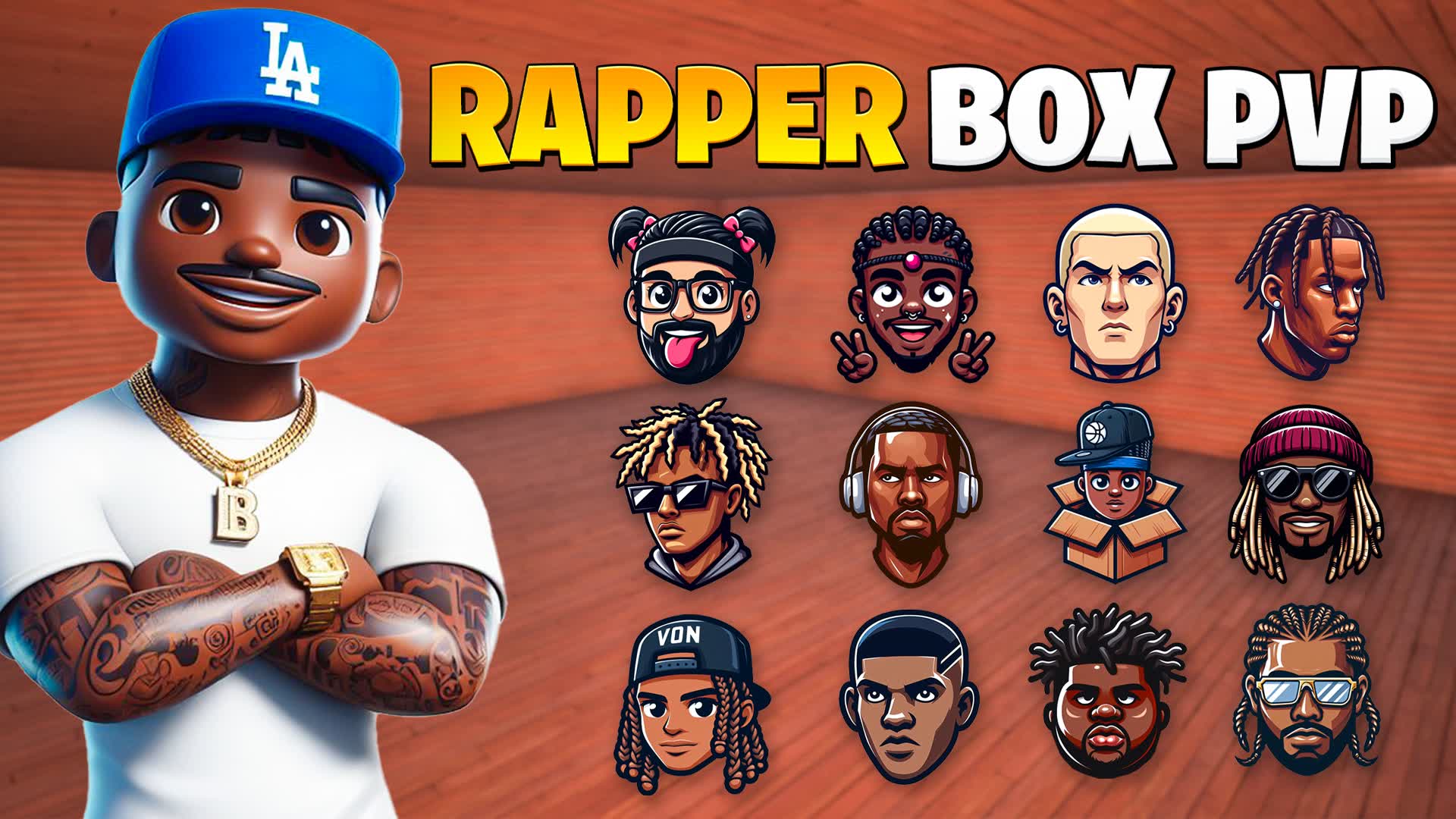 Juega 🎤RAPPER BOX PVP📦 - 6076-0026-0989 | Fortnite Zone