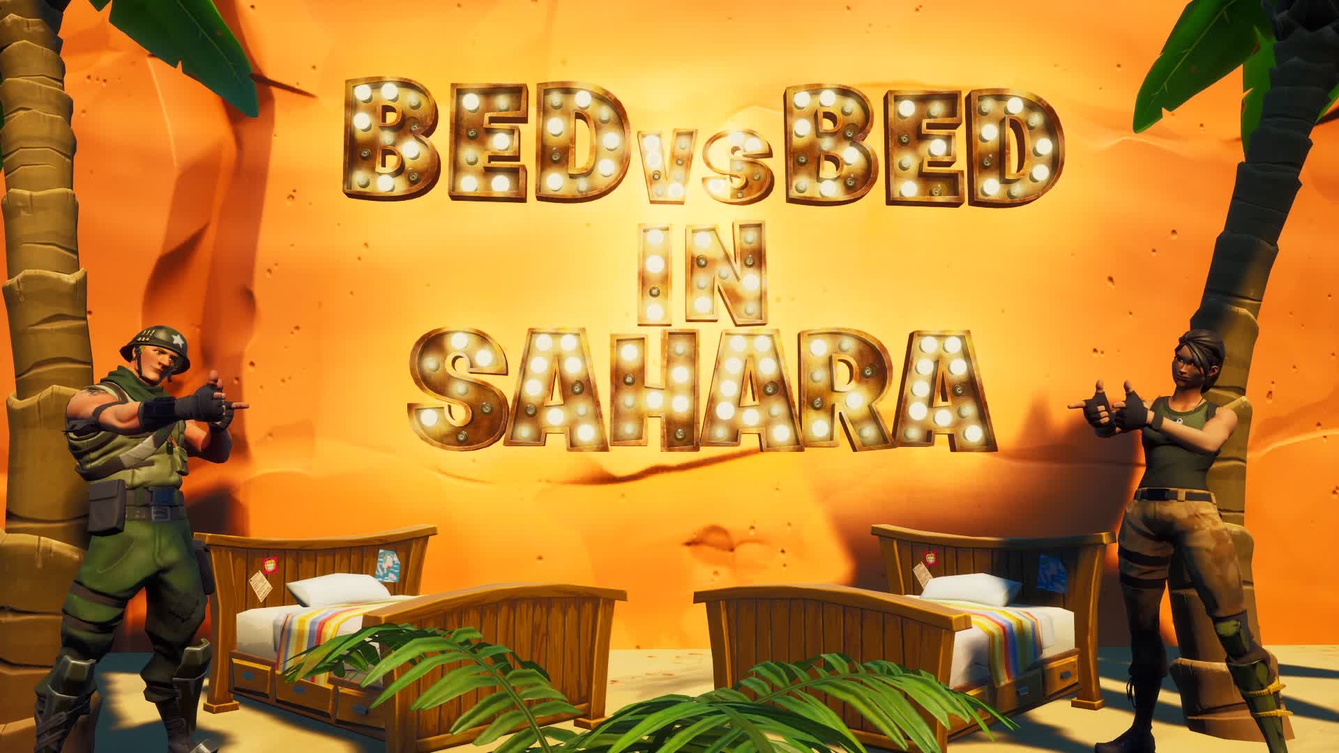 BED VS BED IN SAHARA 4340-4796-1747 by pouch007 - Fortnite Creative Map ...