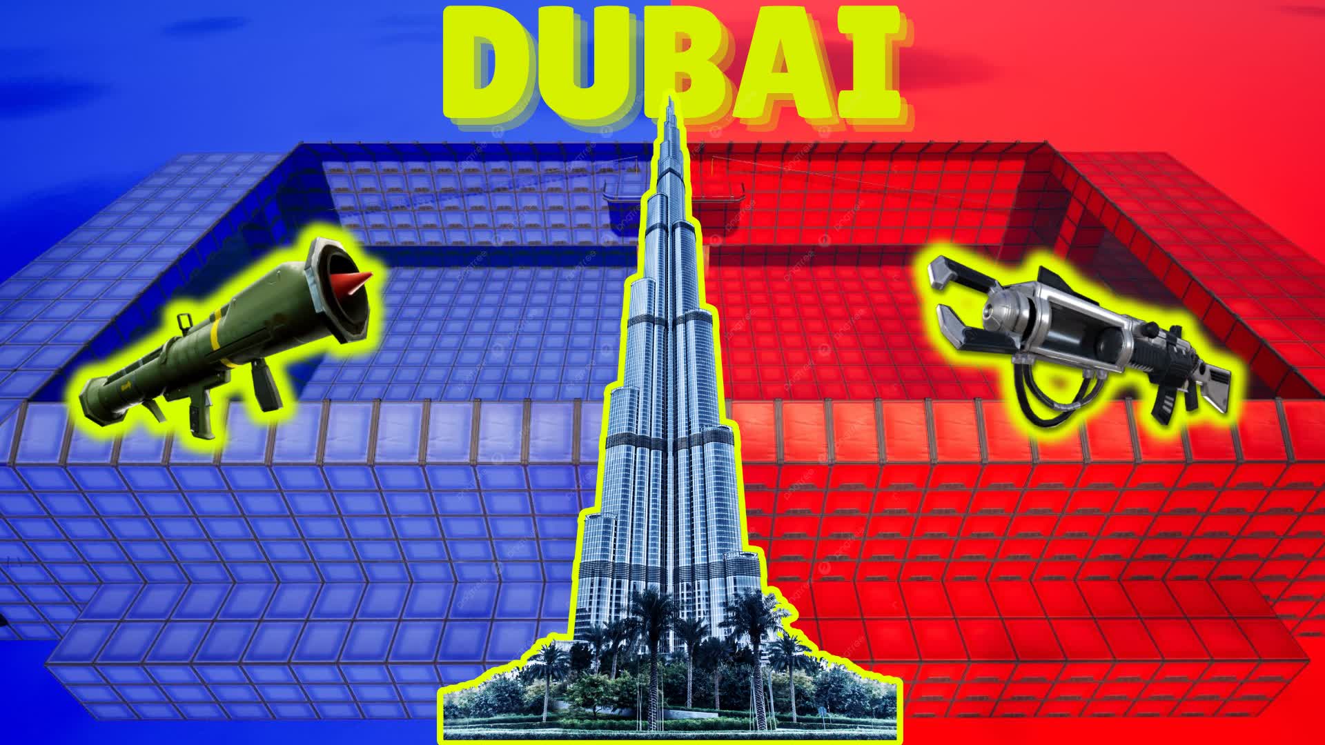 DUBAI RED VS BLUE 🔴🔵 9430-2931-5095 by bluegg - Fortnite Creative Map ...
