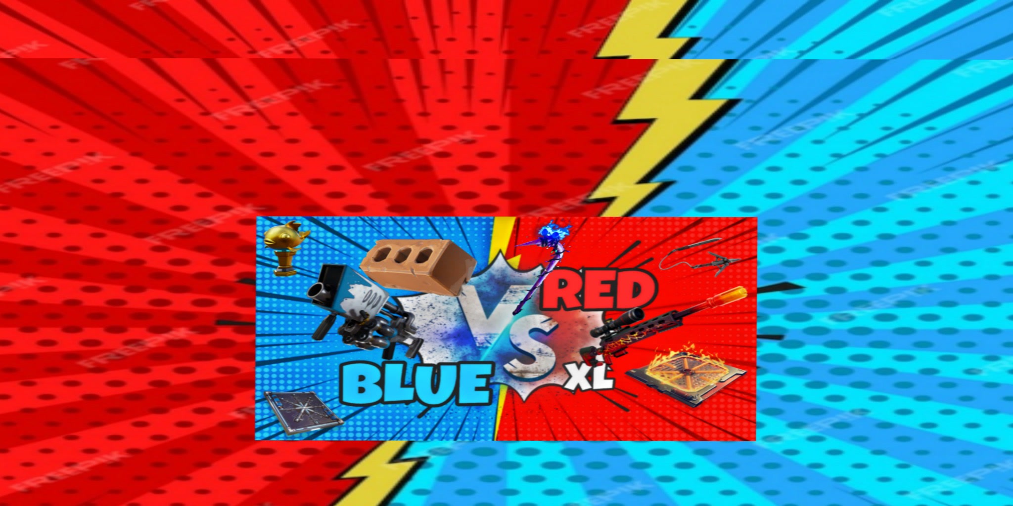 🔴Giant Red Vs Blue XL🔵🤯 9600-0372-0429 by alienontheblock - Fortnite ...