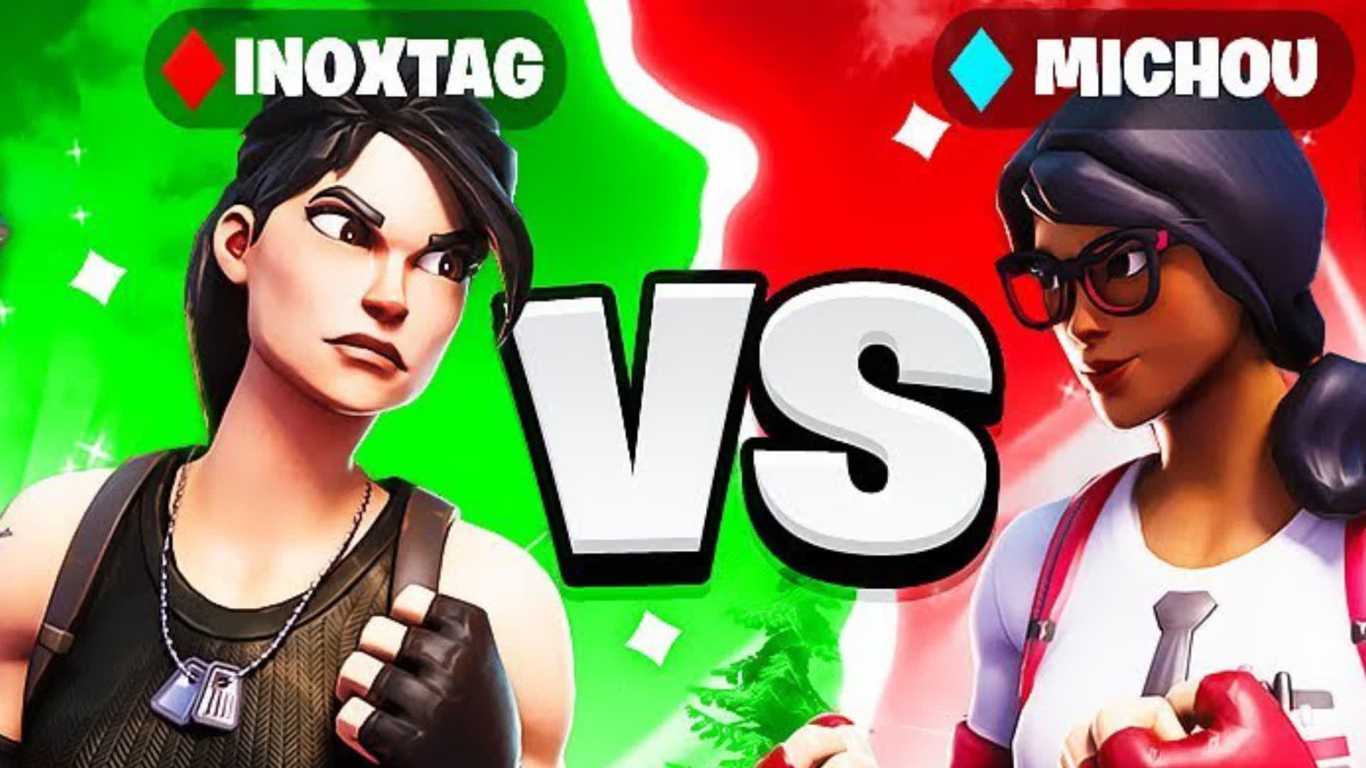 MICHOU VS INOXTAG 9443-1294-7061 by p4f - Fortnite Creative Map Code ...