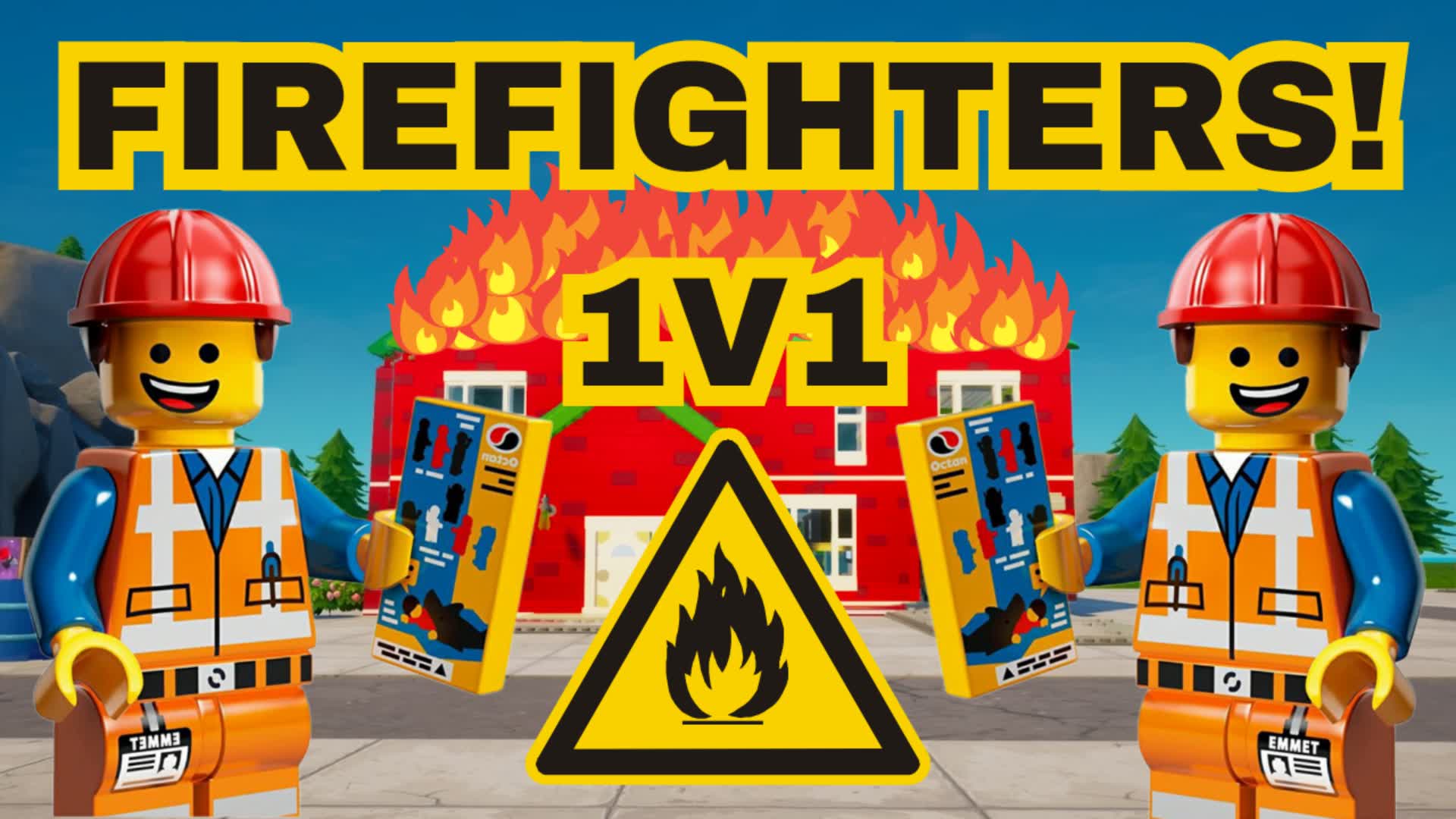 🔥FIREFIGHTERS! 1v1 Roleplay🔥👨‍🚒🧯🚒 9850-6240-4701 by xbunny - Fortnite