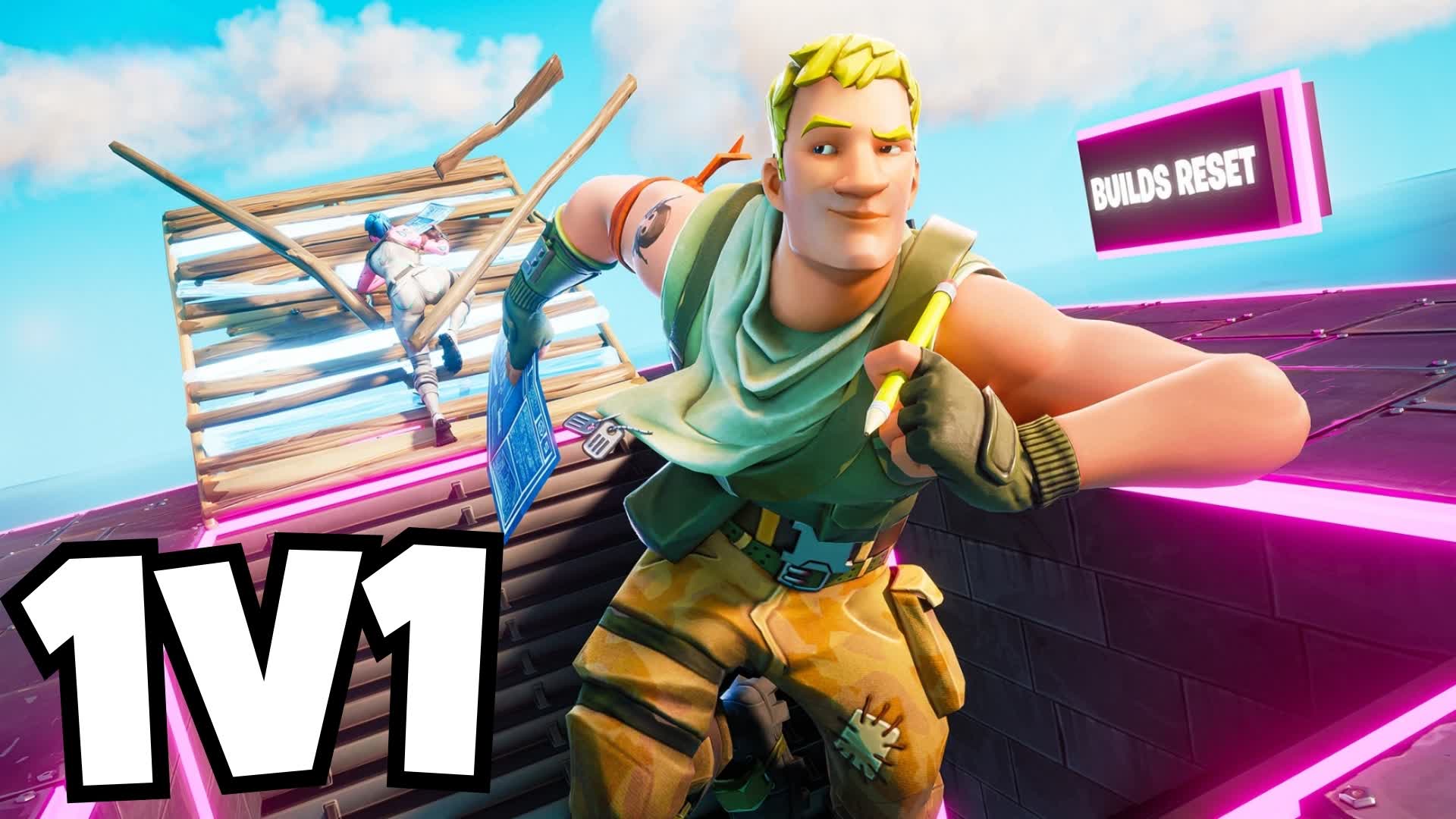 1V1 CLEAN MAP 2940-0750-6433 by thethreezin - Fortnite