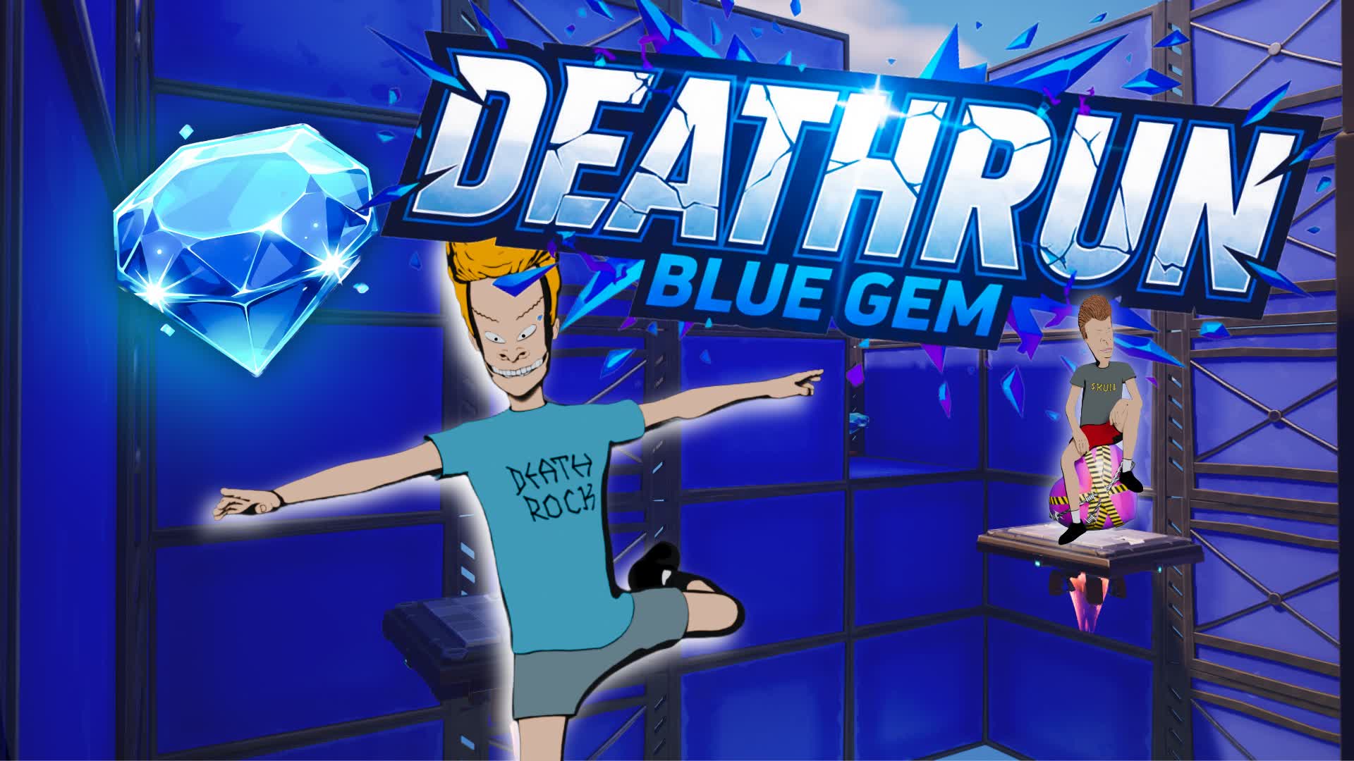 💎DEATHRUN - BLUE GEM💎 6142-8540-8989 by miihii - Fortnite