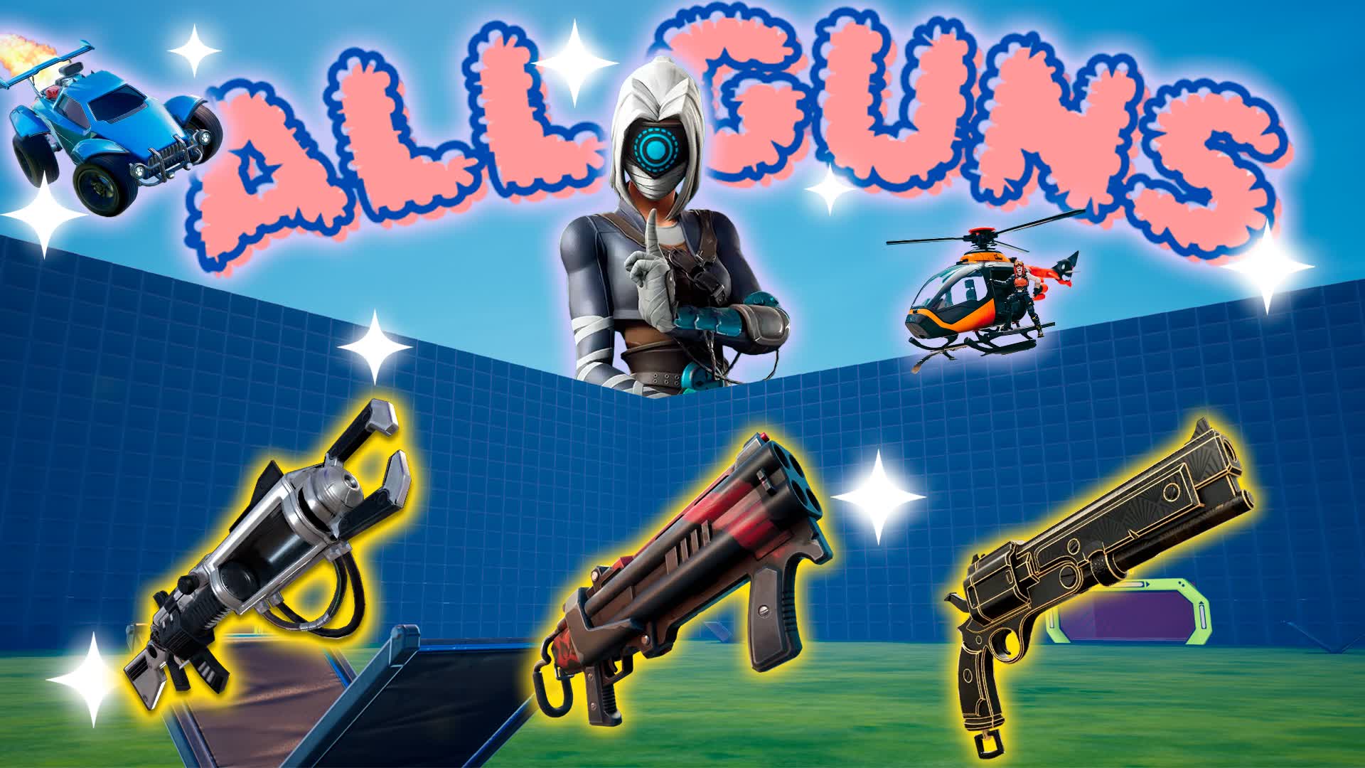 moto-soto的1V1 ALL WEAPONS & VEHICLES 戦場6474-9708-7924 - Fortnite