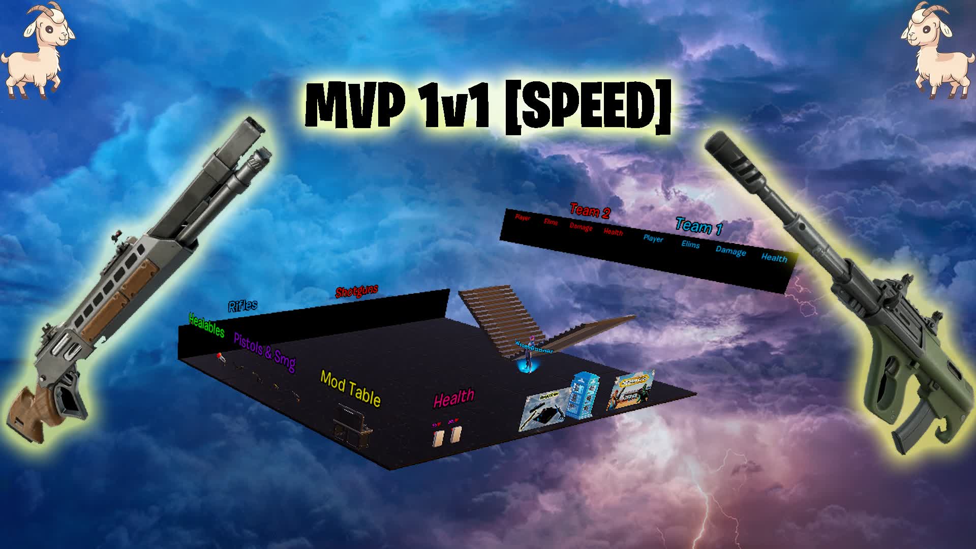 MVP 1V1 [SPEED] 3611-5695-0160 by ayofrost - Fortnite Creative Map Code - Fortnite.GG