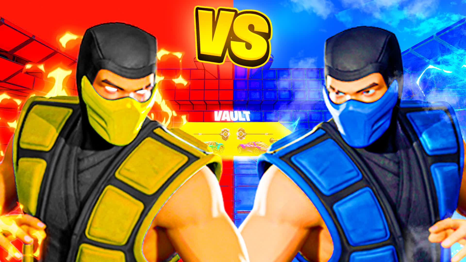 SUB-ZERO VS SCORPION 🔴🔵 RED VS BLUE 9751-1245-1597 by soboi - Fortnite ...
