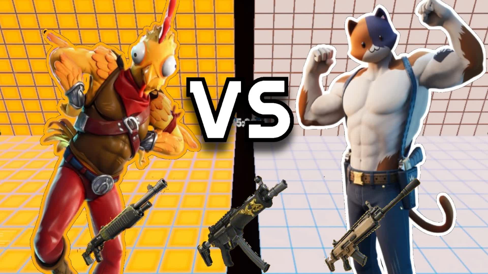 🐥CRAZY CHICKEN VS MEOWSCLES🐱 0534-2721-9616 by banachones - Fortnite