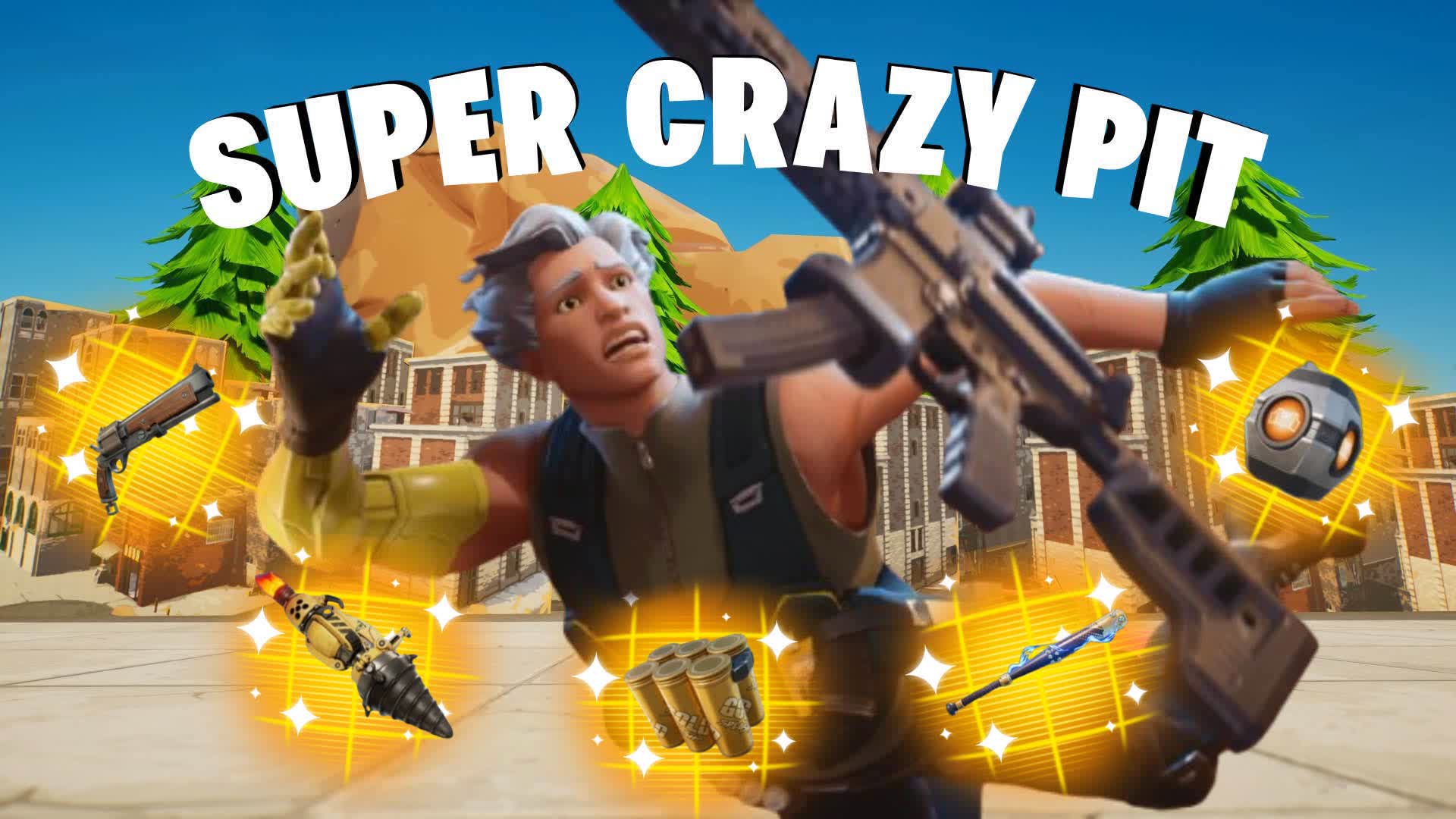 SUPER CRAZY PIT EVERY GUN 3443-8703-6845 by bxbyy - Fortnite Creative Map Code - Fortnite.GG