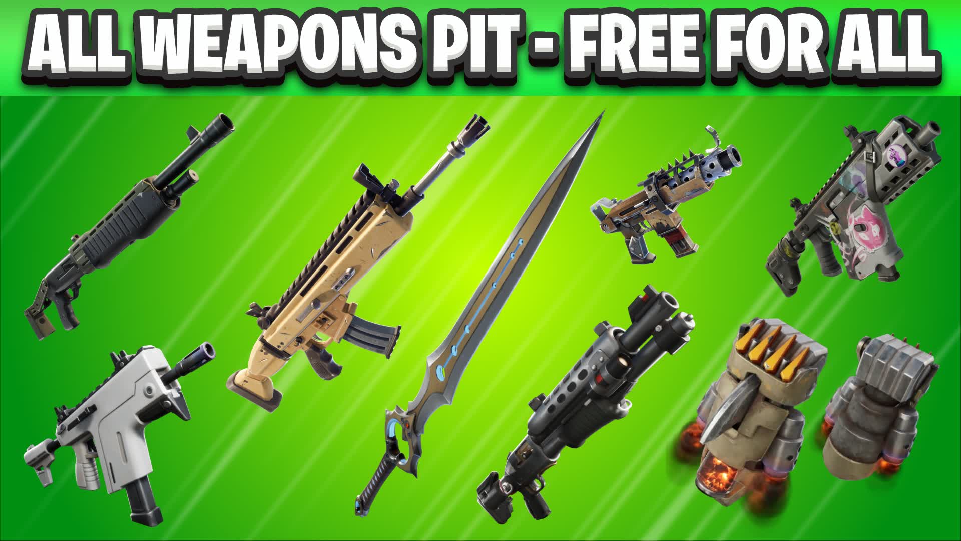 ALL WEAPONS PIT 🔫 FREE FOR ALL 2635-0289-5639, de timtubeyt - Fortnite