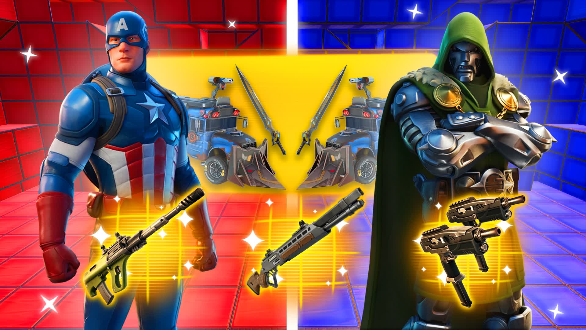 PERFECT RED VS BLUE HERO 🔴🔵 1325-0749-2043 by lostfn - Fortnite ...